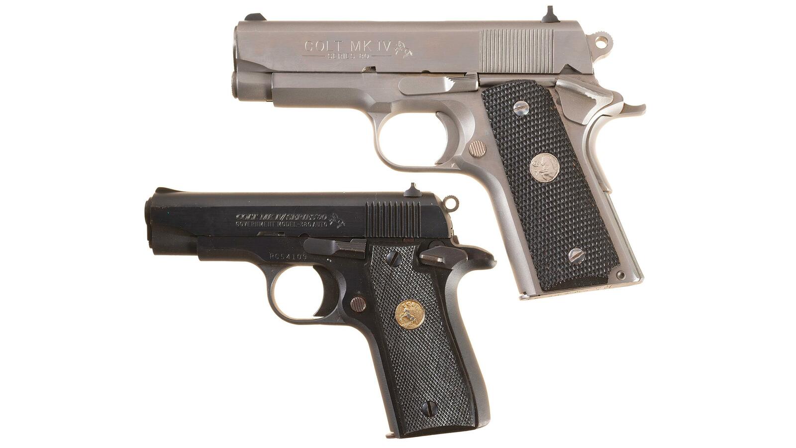 Two Colt Series 80 Semi-Automatic Pistols | Rock Island Auction
