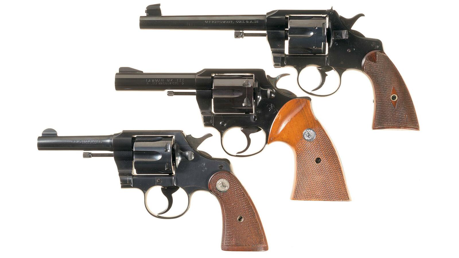 Three Colt DA Revolvers | Rock Island Auction