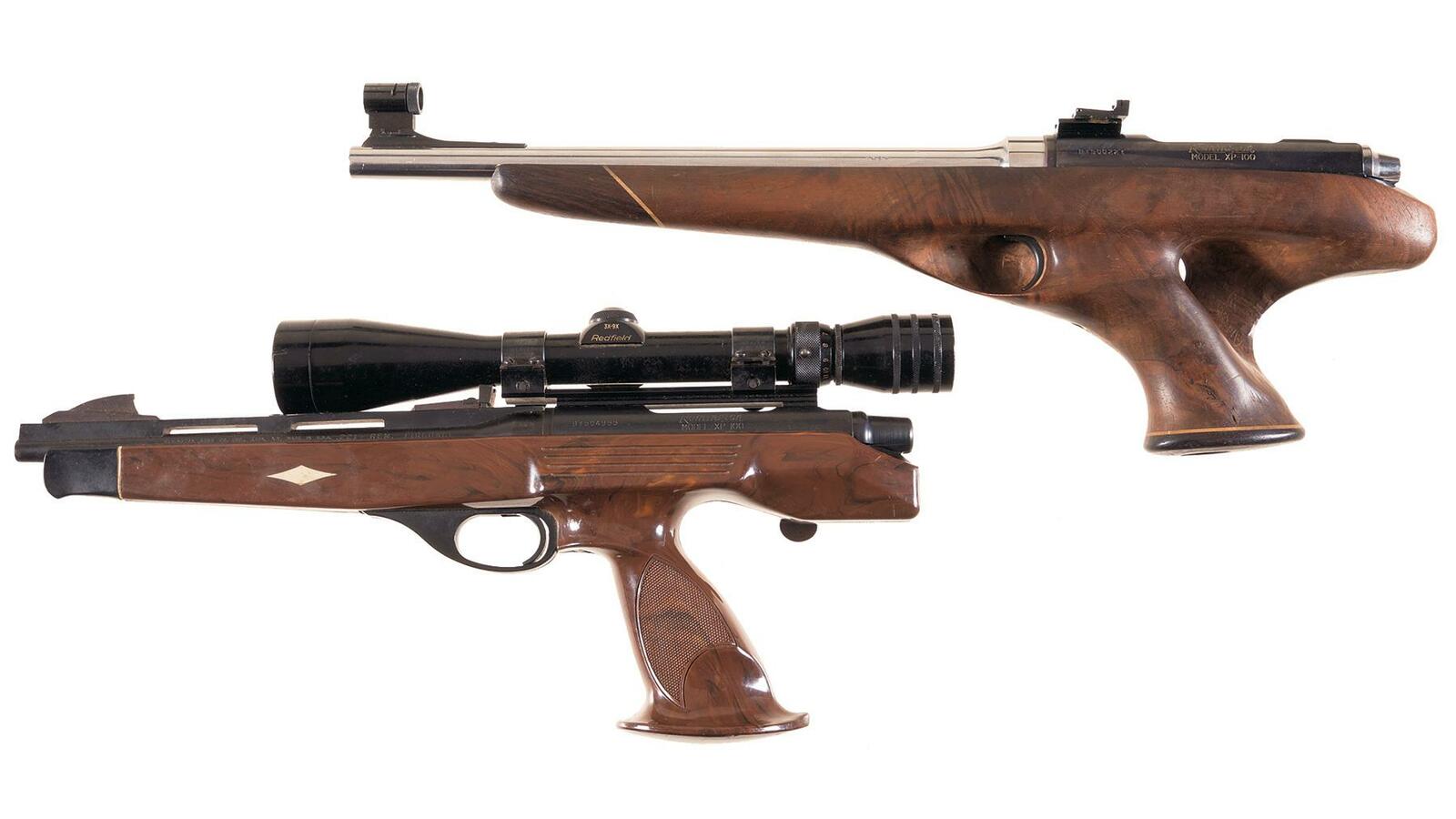 Two Remington Model XP-100 Single Shot Bolt Action Target Pistol | Rock ...