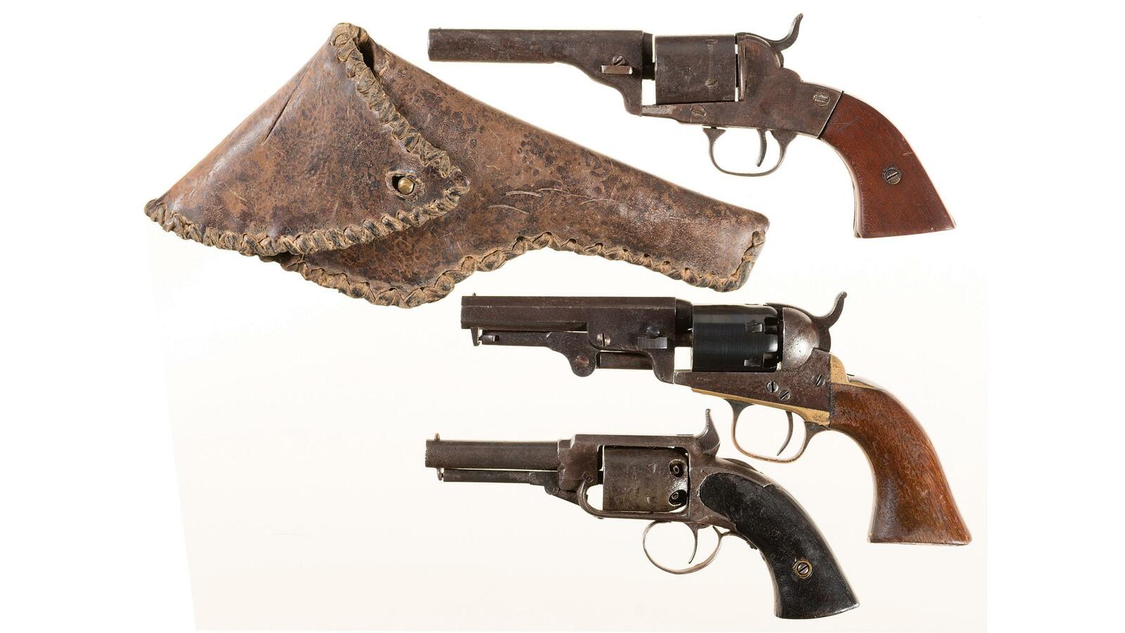 Three Antique American Revolvers | Rock Island Auction