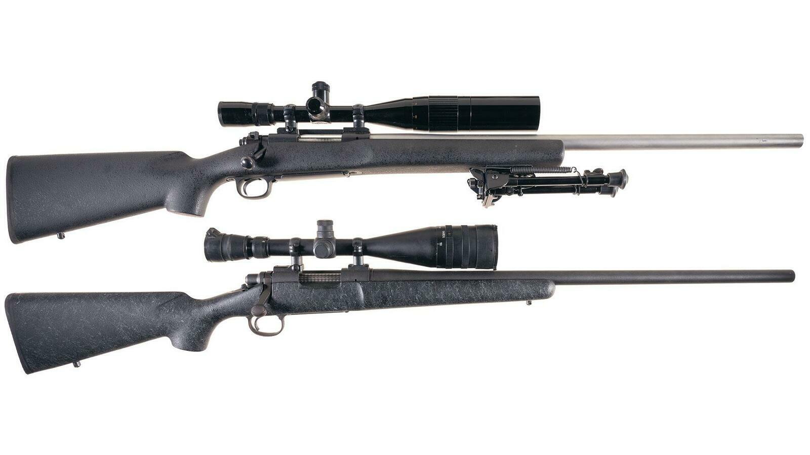 Two Bolt Action Rifles with Scopes | Rock Island Auction
