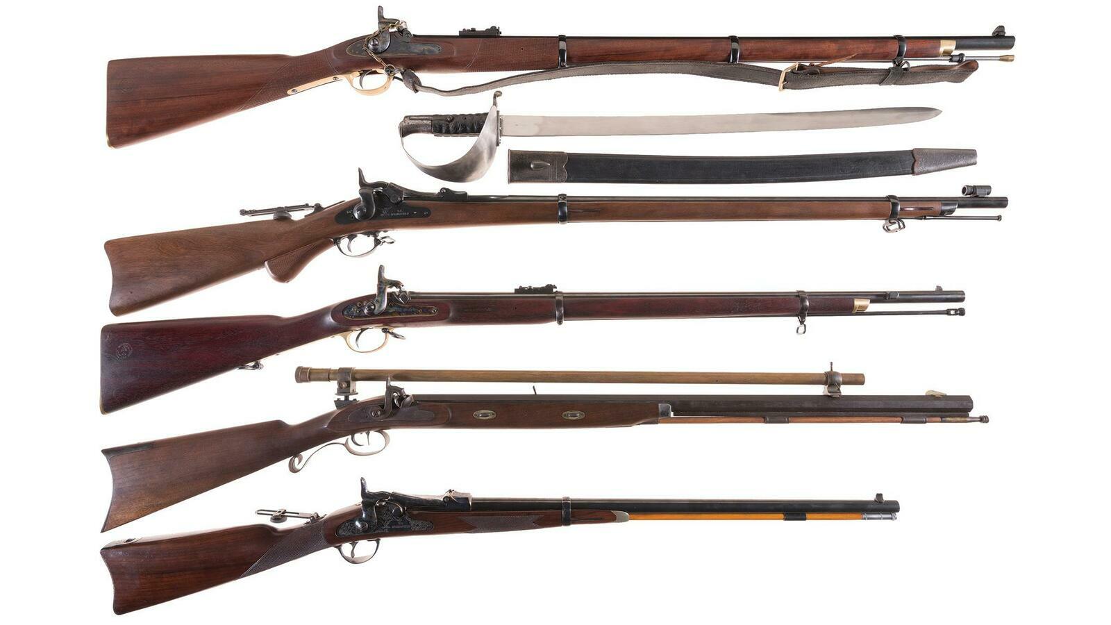 Five Reproduction Rifles | Rock Island Auction