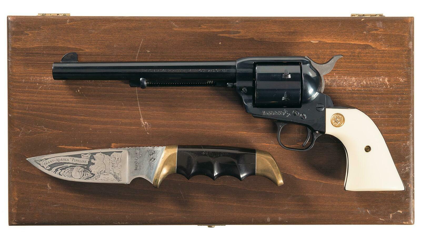 Cased Trans Alaska Pipeline Colt Single Action Army Revolver | Rock ...