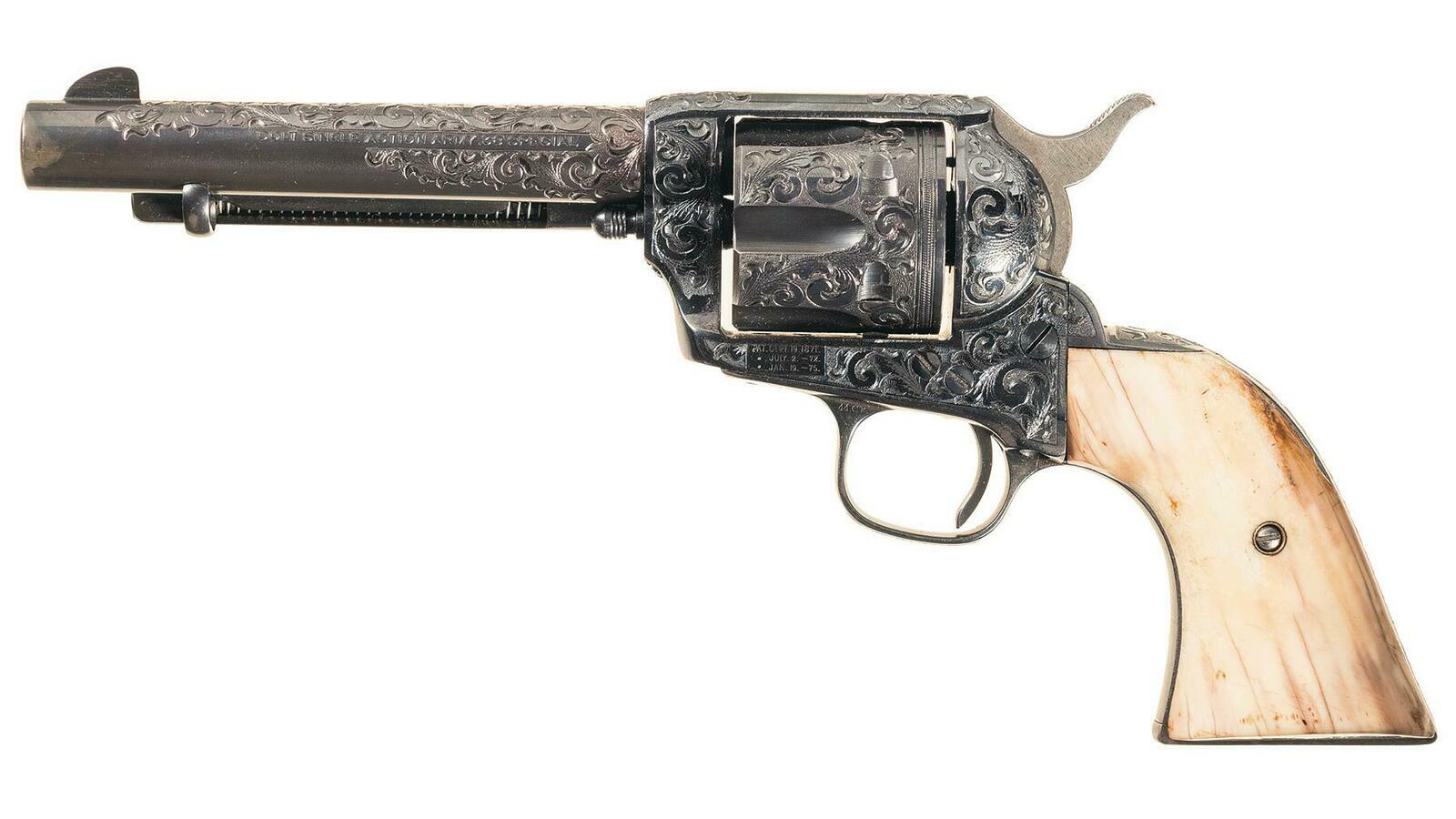 Engraved Colt Black Powder Single Action Army Revolver | Rock Island ...