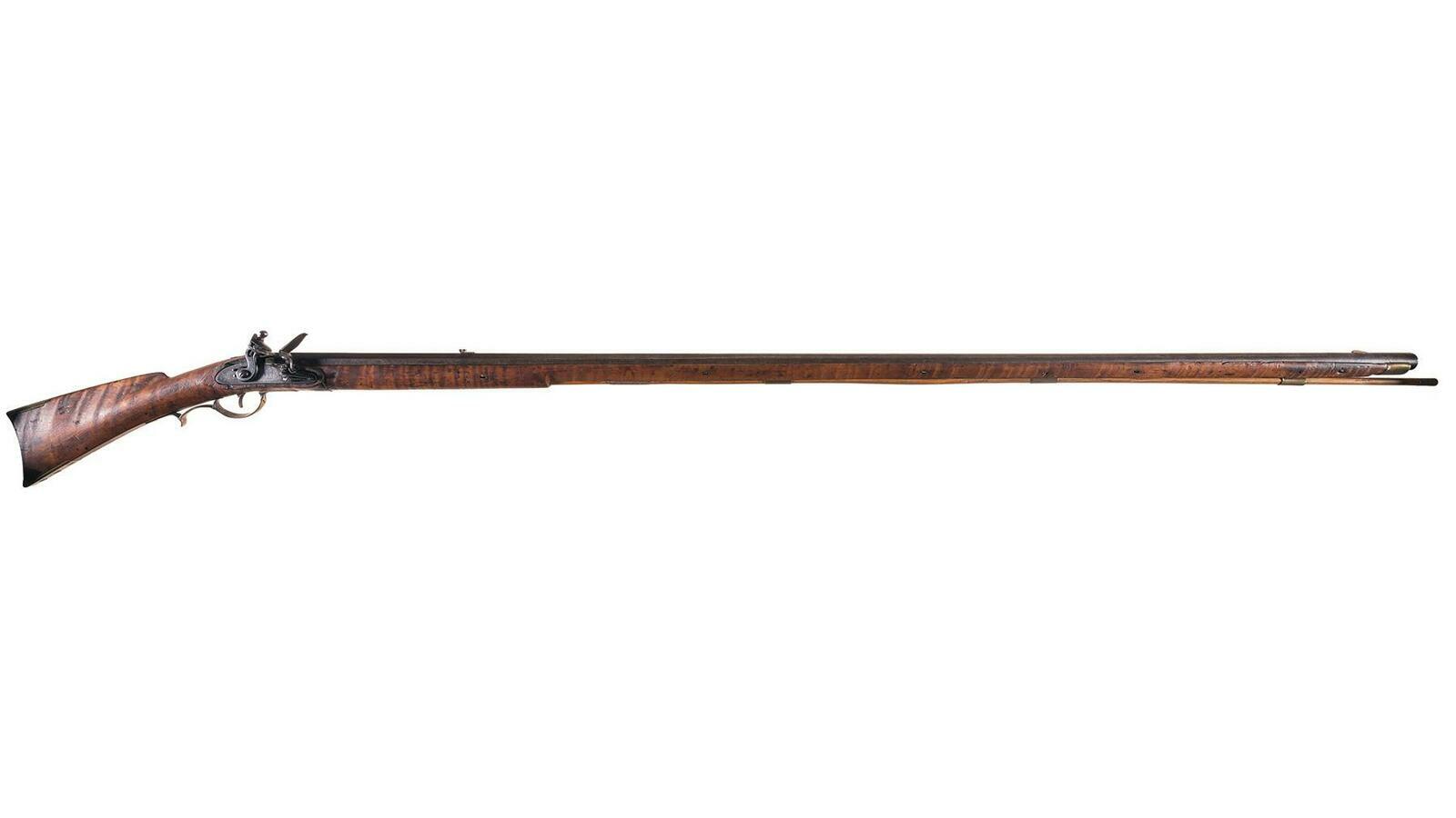 Very Long Flintlock Target Rifle | Rock Island Auction