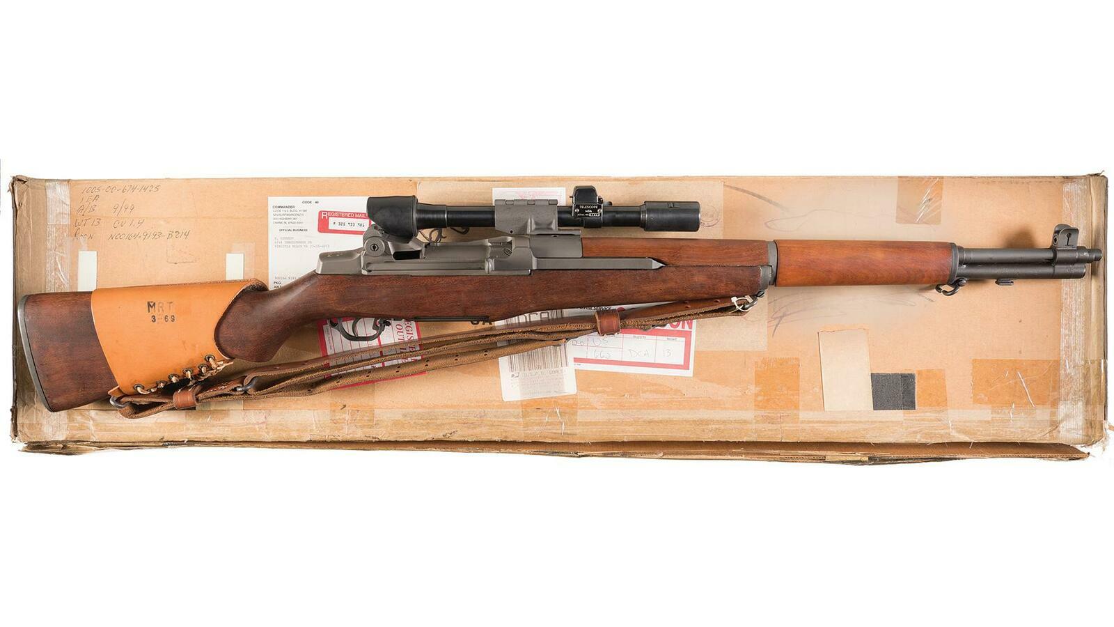 U.S. Springfield M1D Sniper Rifle with M84 Scope, Box | Rock Island Auction