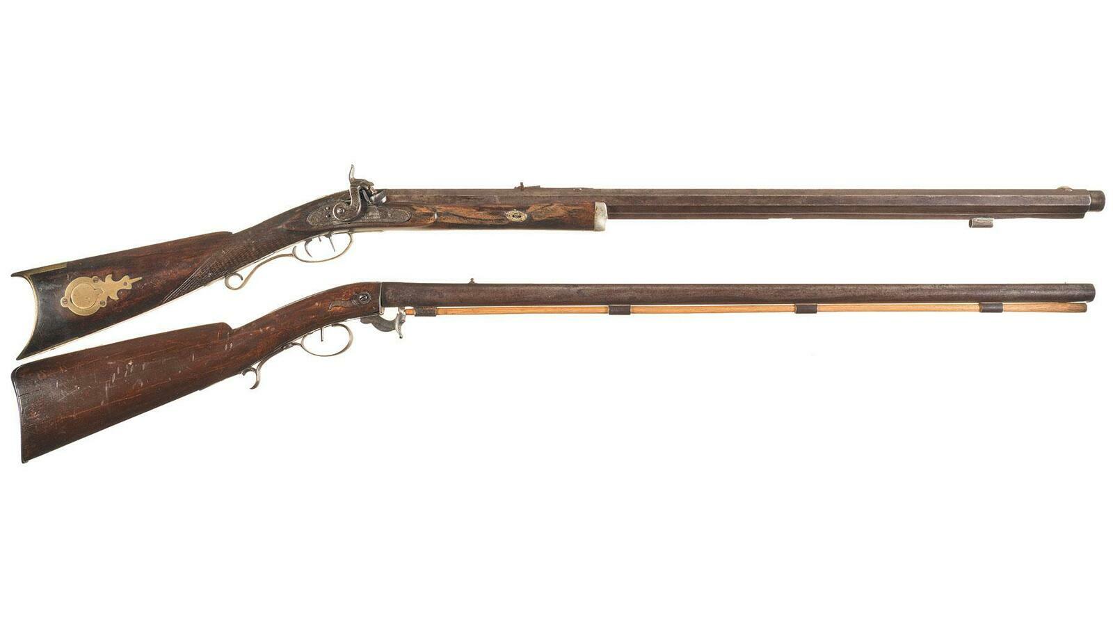 Two Antique Percussion Rifles | Rock Island Auction