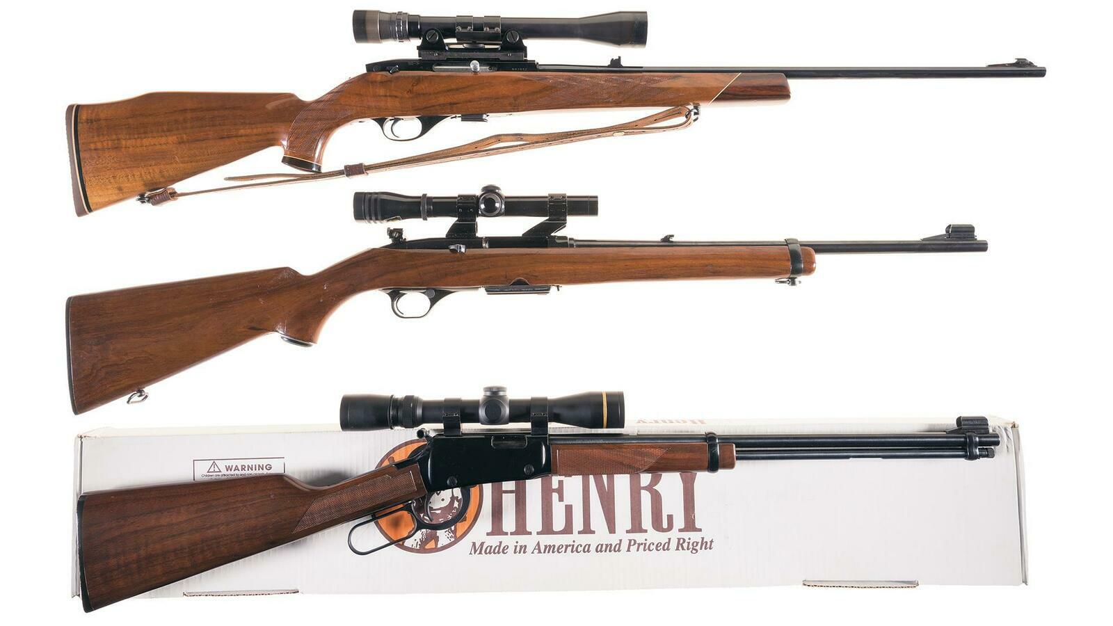 Three Rifles with Scopes | Rock Island Auction