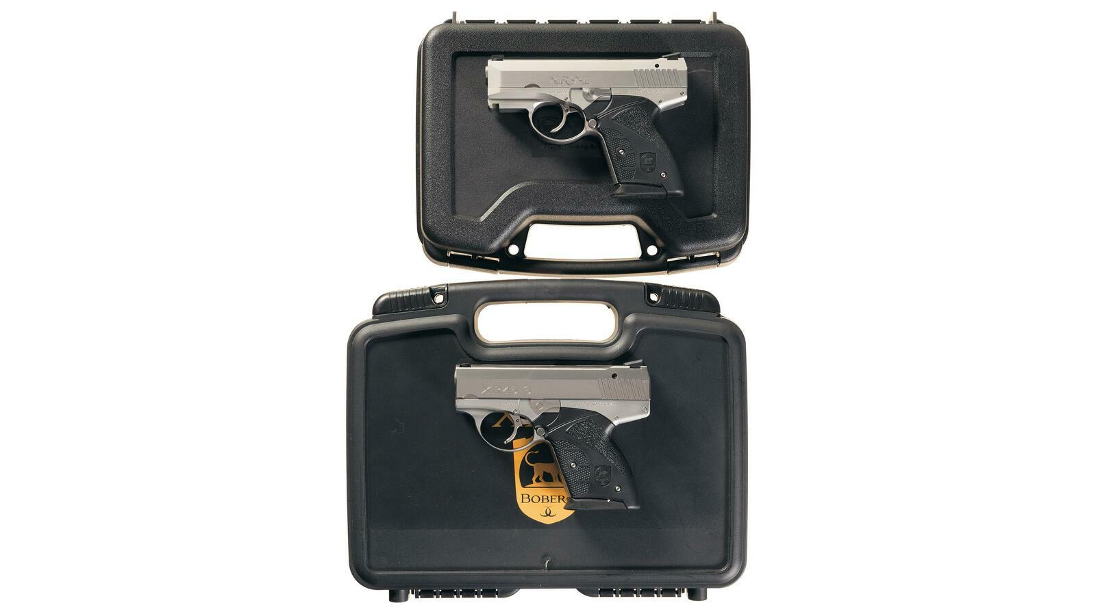 Two Cased Boberg Arms Semi-Automatic Pistols | Rock Island Auction
