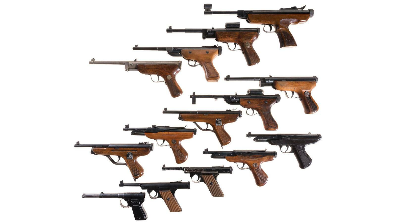Fourteen German Air Pistols | Rock Island Auction