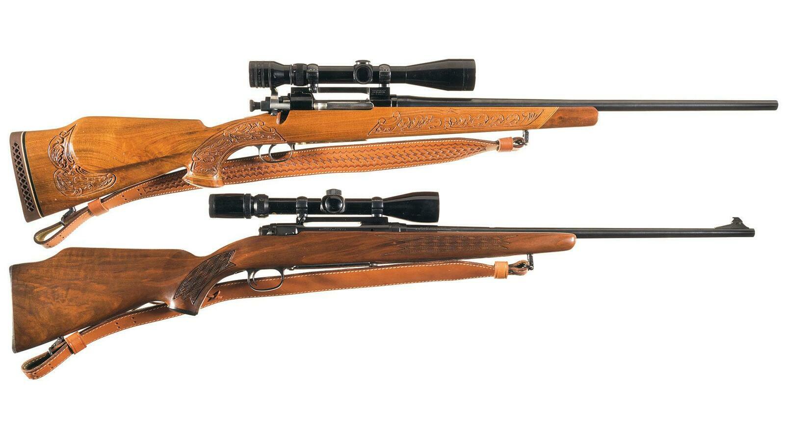 Two Scoped Left Handed Bolt Action Rifles | Rock Island Auction