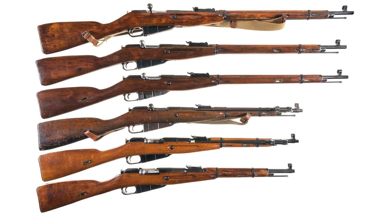 Six Mosin Nagant Bolt Action Longarms | Rock Island Auction