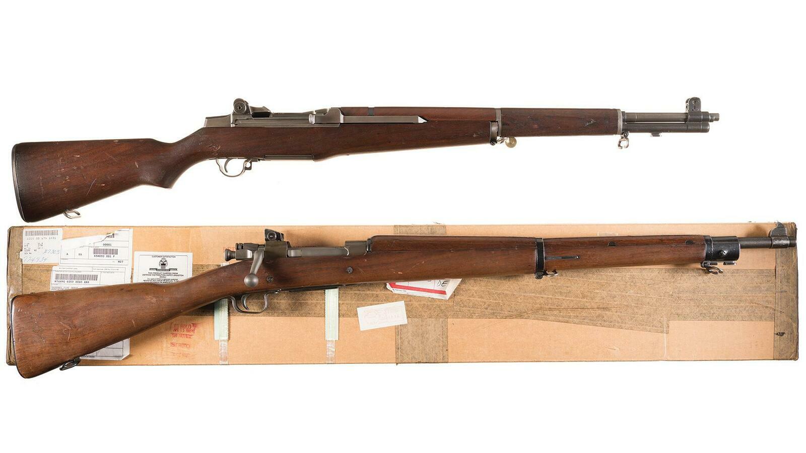 Two U.S. Military Rifles with Boxes | Rock Island Auction