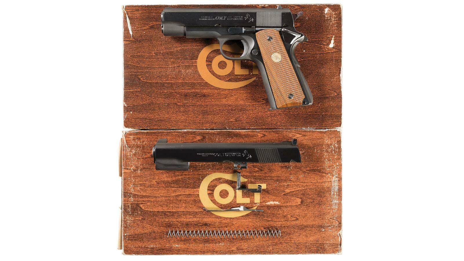 Colt Semi-Automatic Pistol and .22 Conversion Kit with Boxes | Rock ...