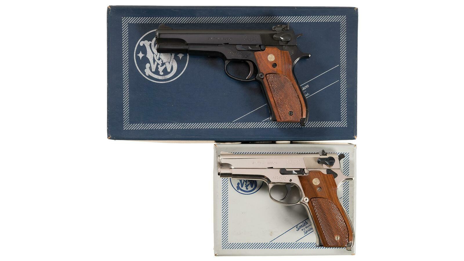Two Smith & Wesson Semi-Automatic Pistols with Boxes | Rock Island Auction