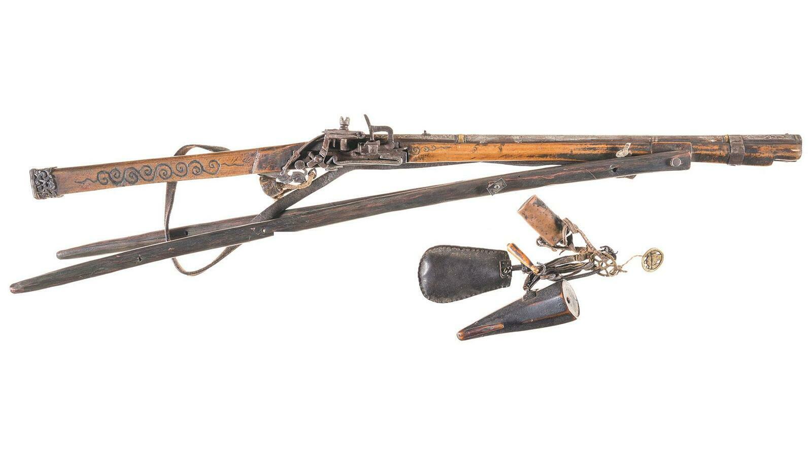 Snap Lock Rifle with Inlaid Barrel, Bipod, and Accessories | Rock ...