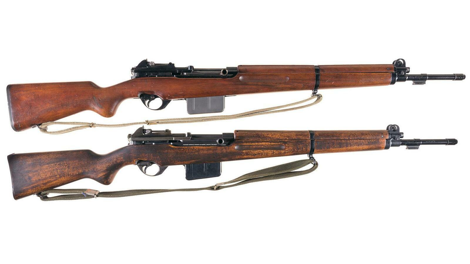 Two Fabrique Nationale Model SAFN 49 Semi-Automatic Rifles | Rock ...