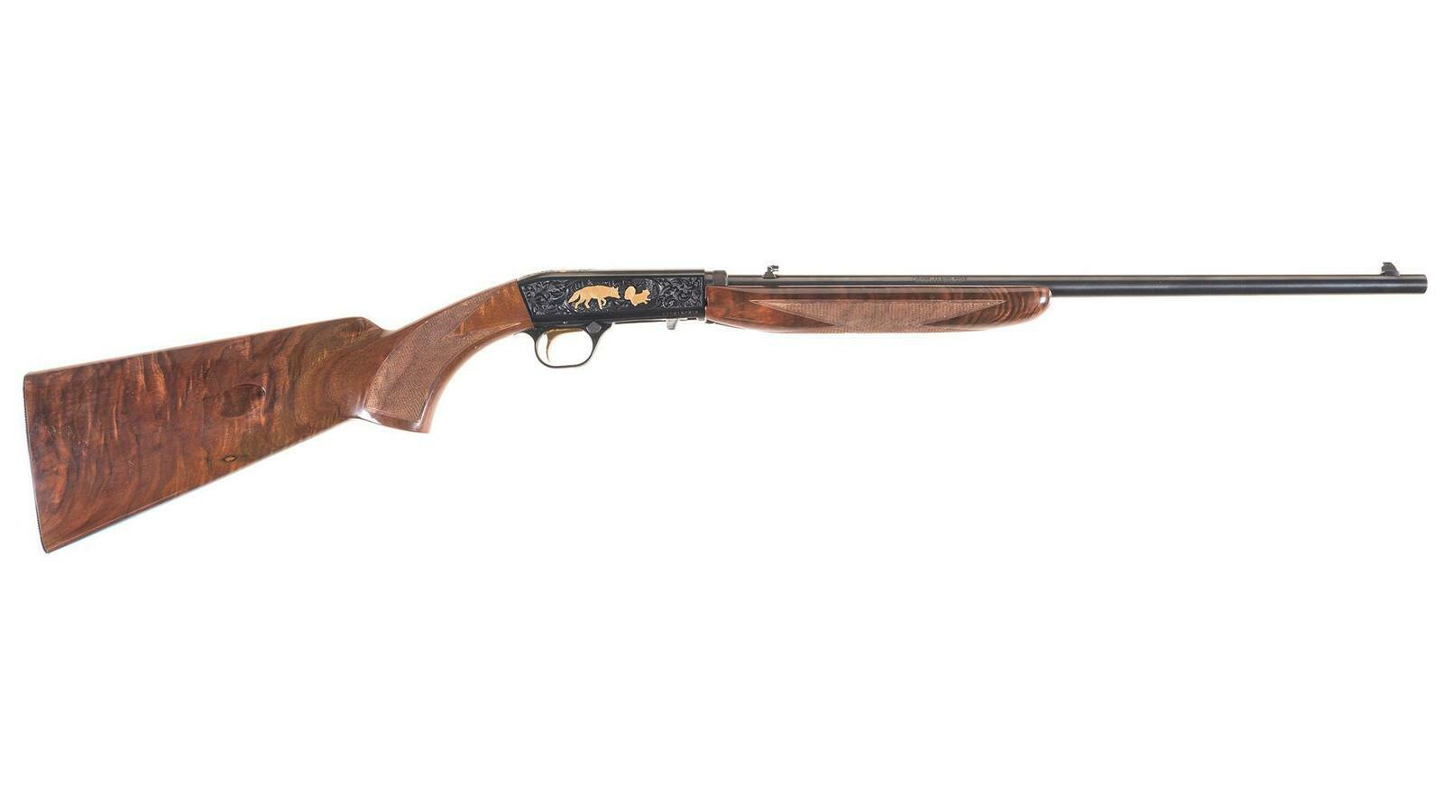 Engraved Browning .22 Semi-Automatic Rifle | Rock Island Auction