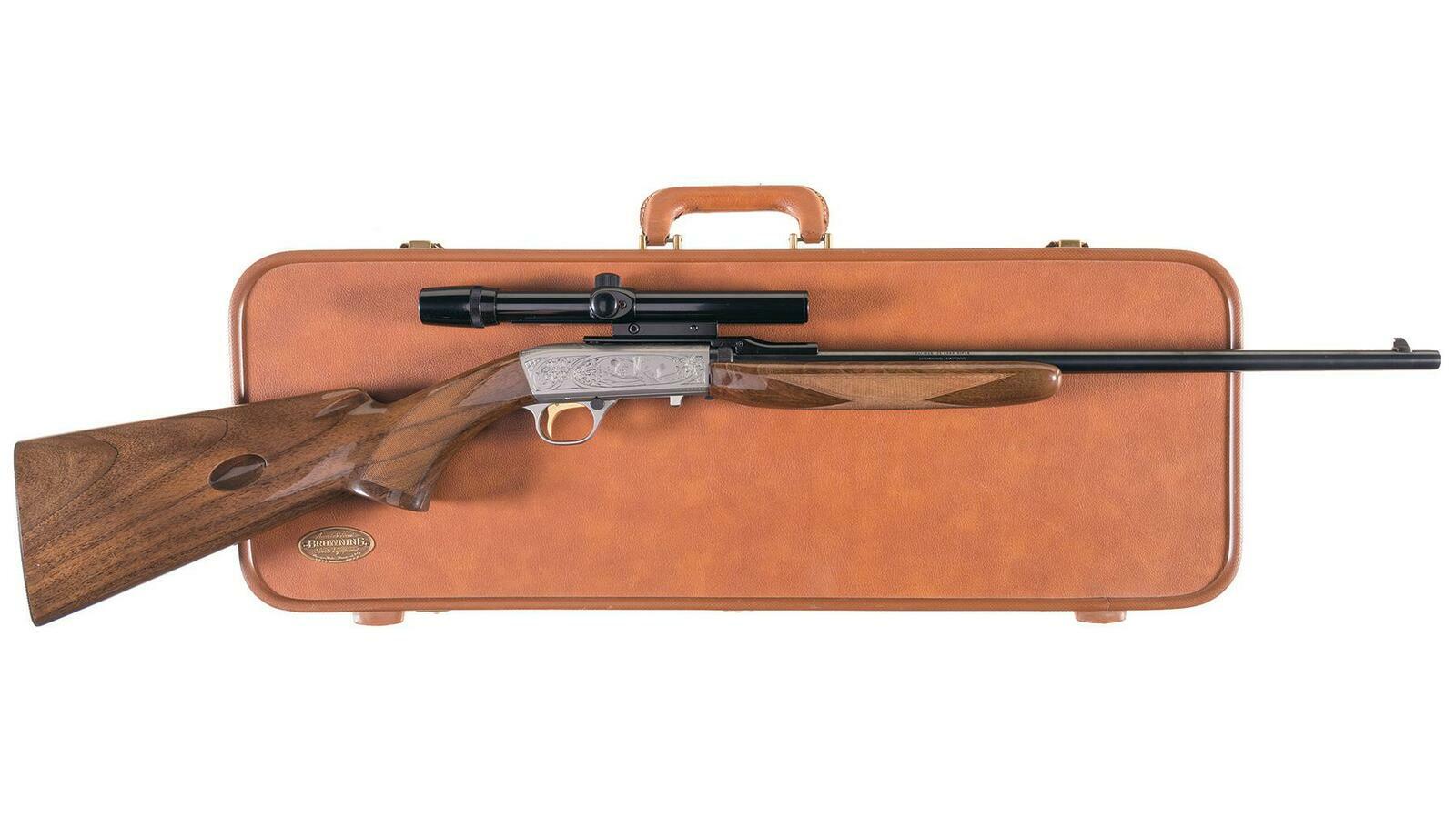 Browning SA-22 Rifle with Scope and Case