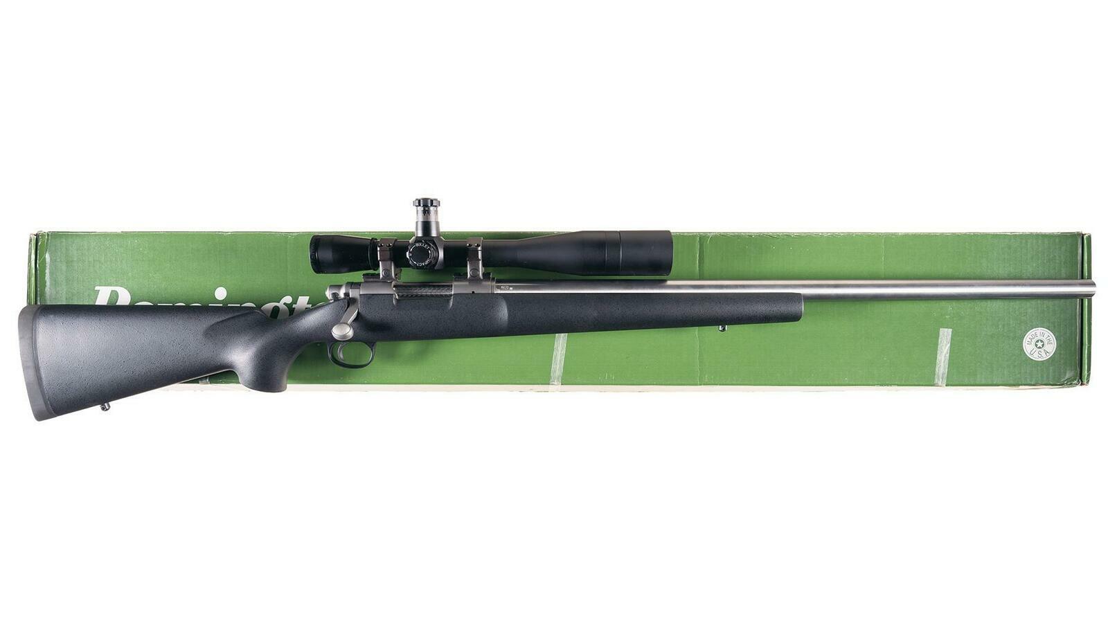 Remington Model 40-XB Bolt Action Rifle with Box and Scope | Rock ...