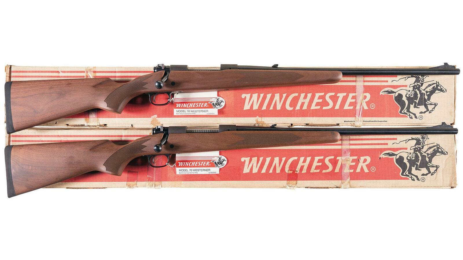 Two Boxed Winchester Model 70 Bolt Action Rifles | Rock Island Auction