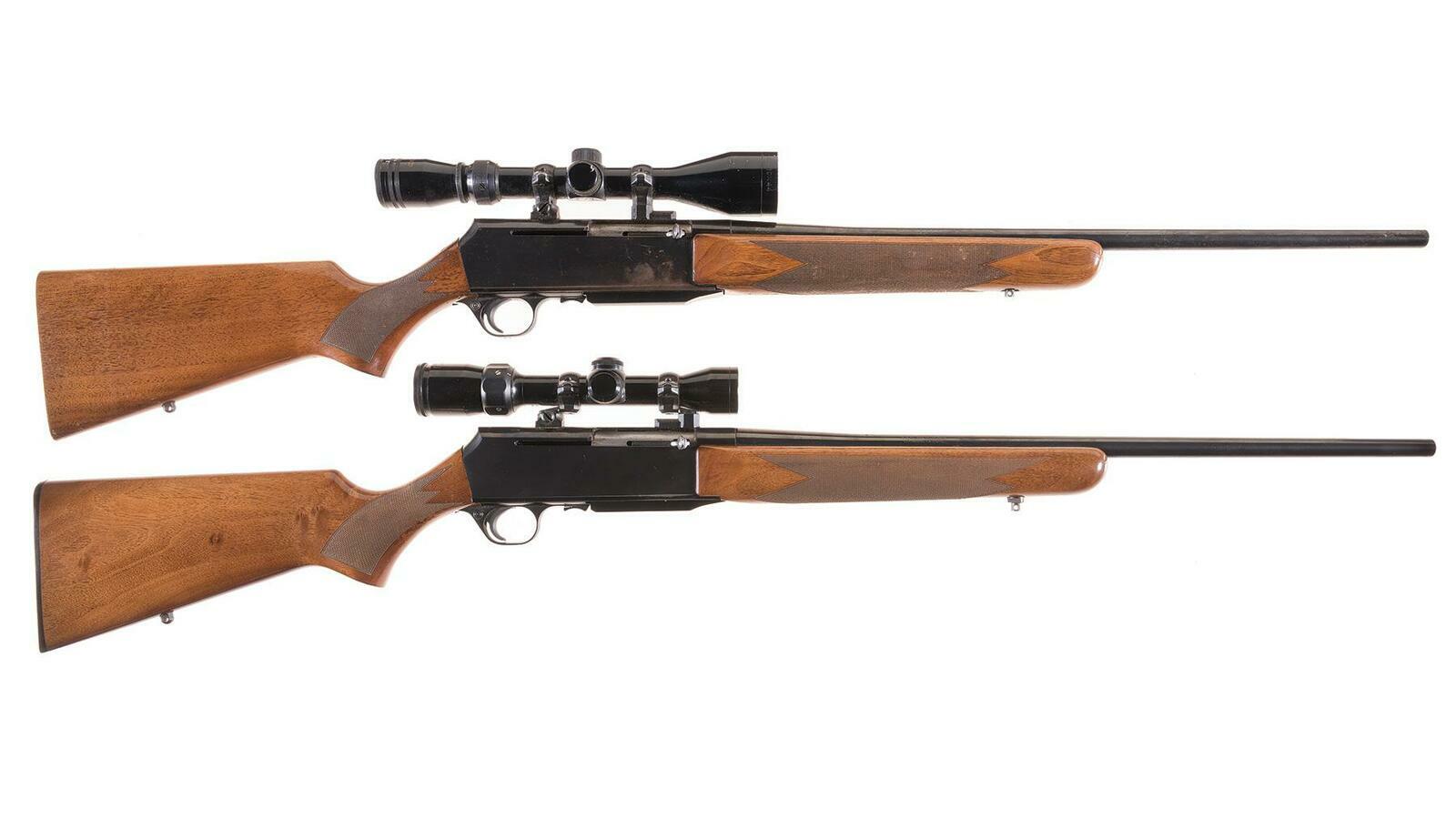 Two Browning BAR Semi-Automatic Rifles with Scopes | Rock Island Auction