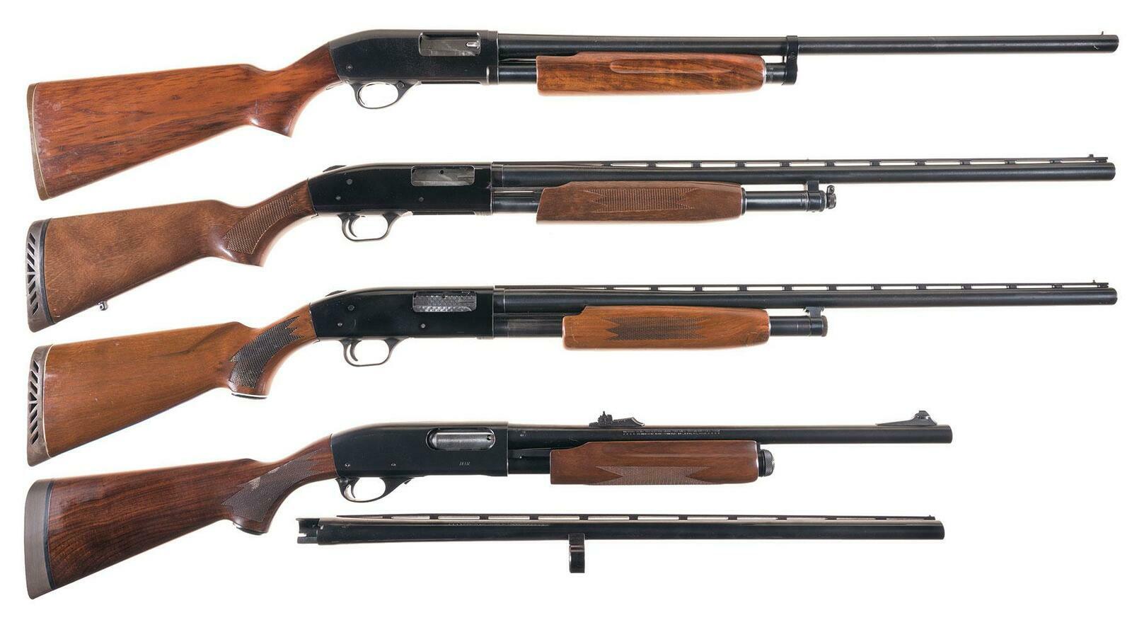Four Slide Action Shotguns | Rock Island Auction