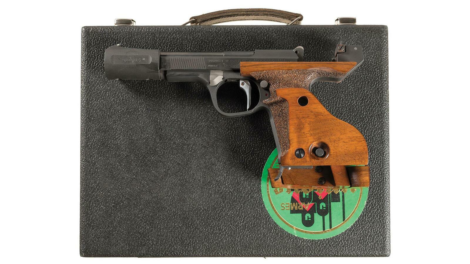 French Unique Olympic Model 69 Target Pistol with Case | Rock Island ...