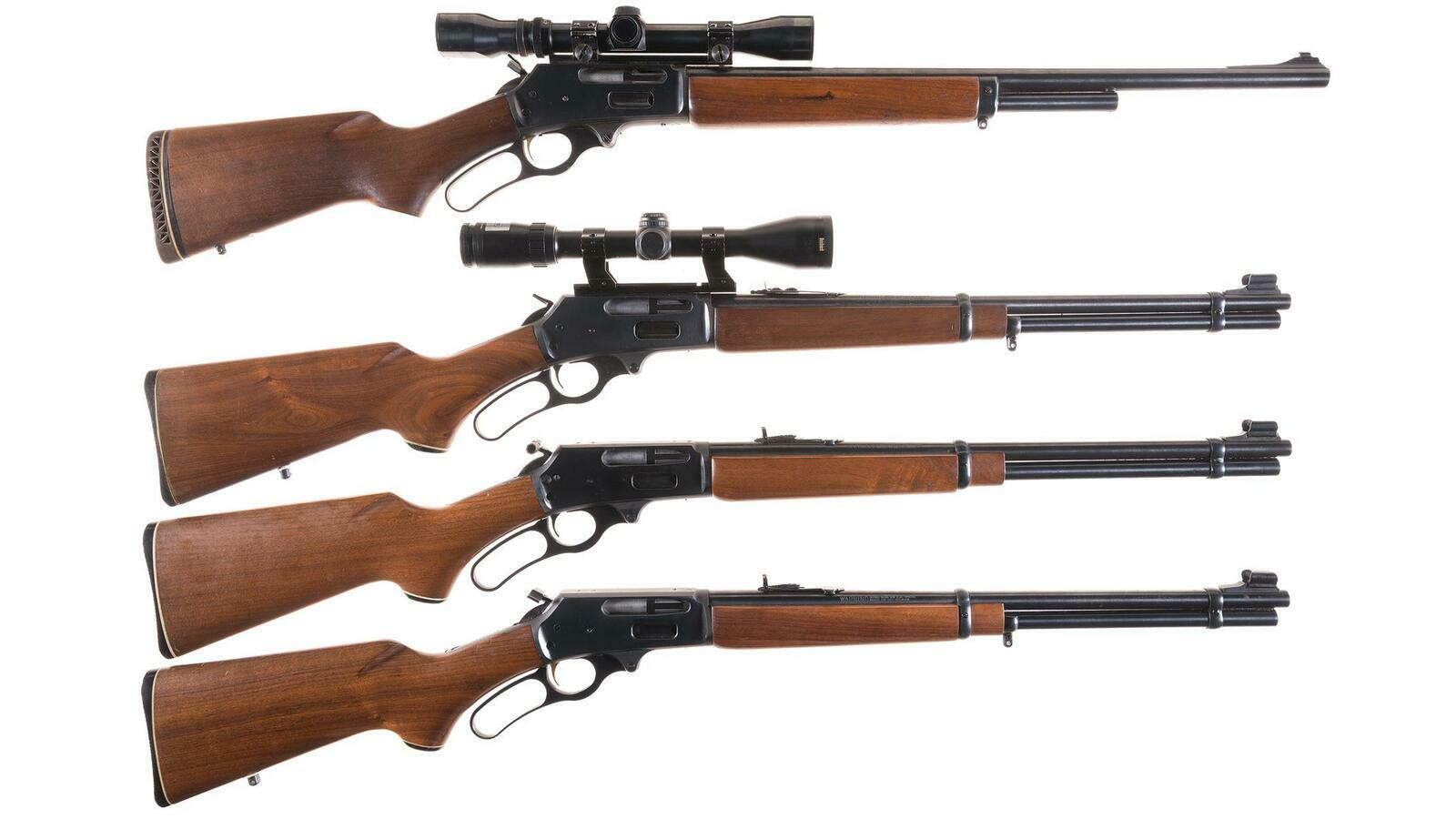Four Marlin Lever Action Long Guns | Rock Island Auction