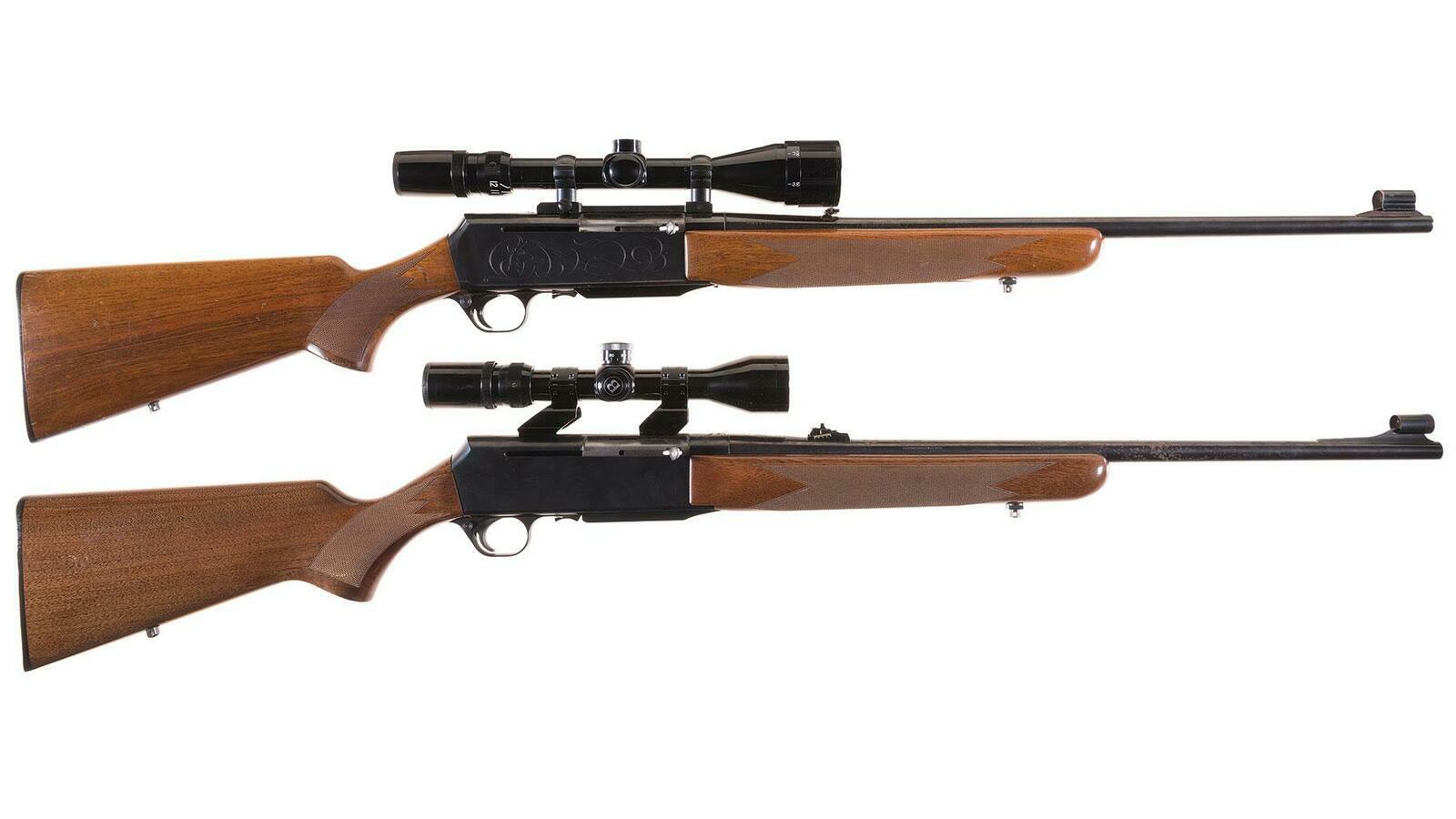 Two Browning BAR Semi-Automatic Rifles with Scopes | Rock Island Auction