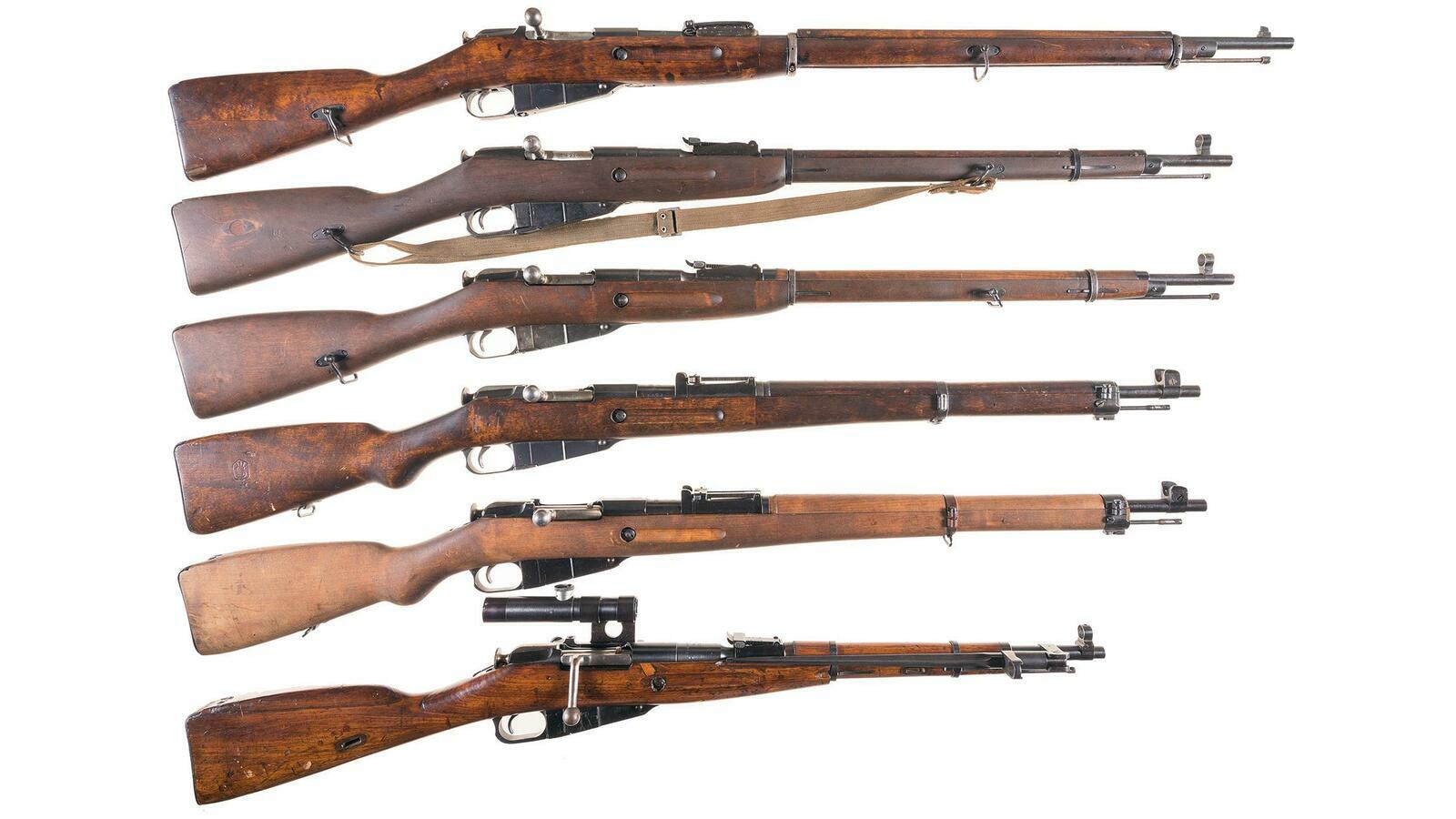 Six Mosin Nagant Bolt Action Rifles | Rock Island Auction