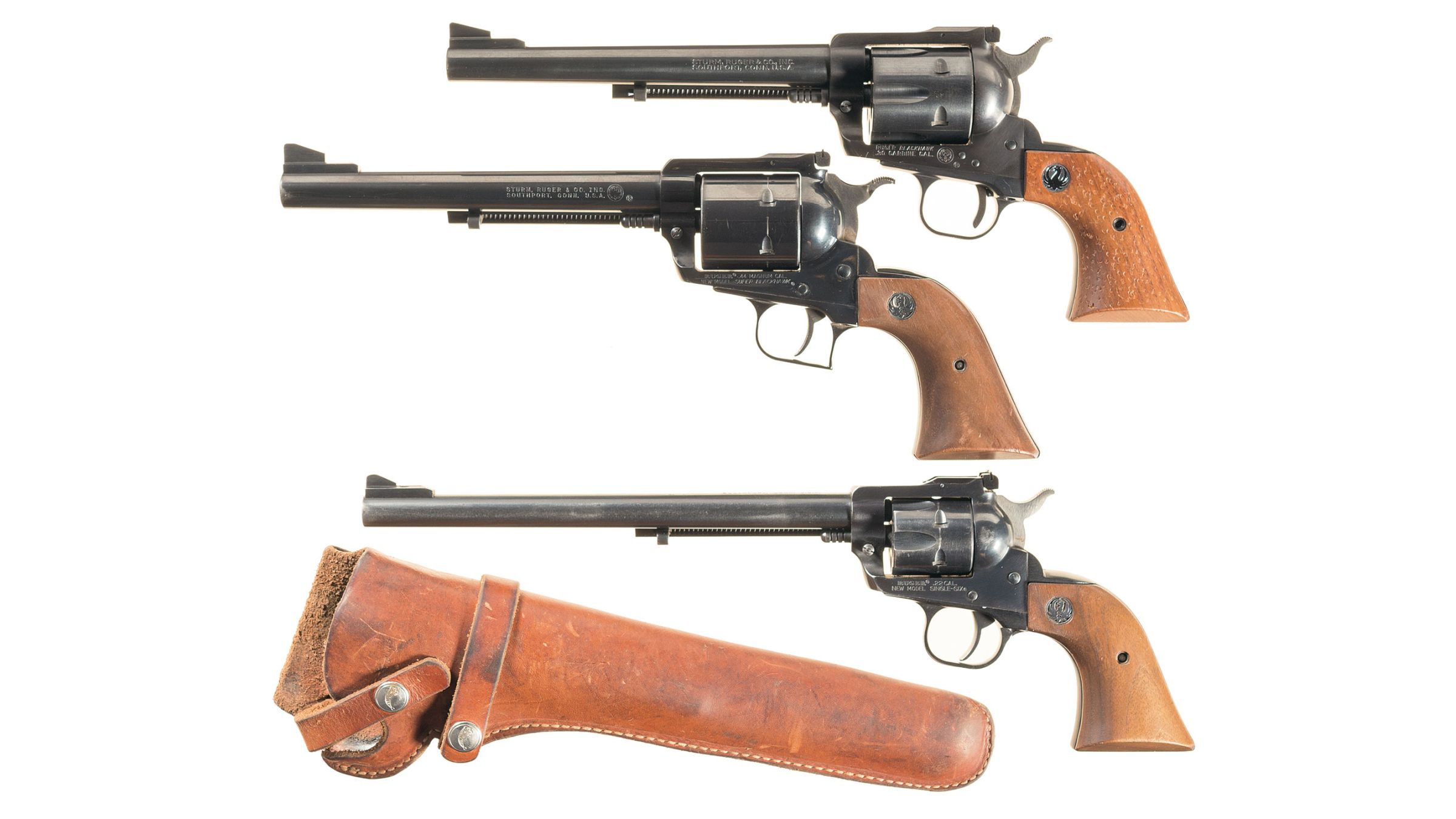 Three Ruger Single Action Revolvers | Rock Island Auction