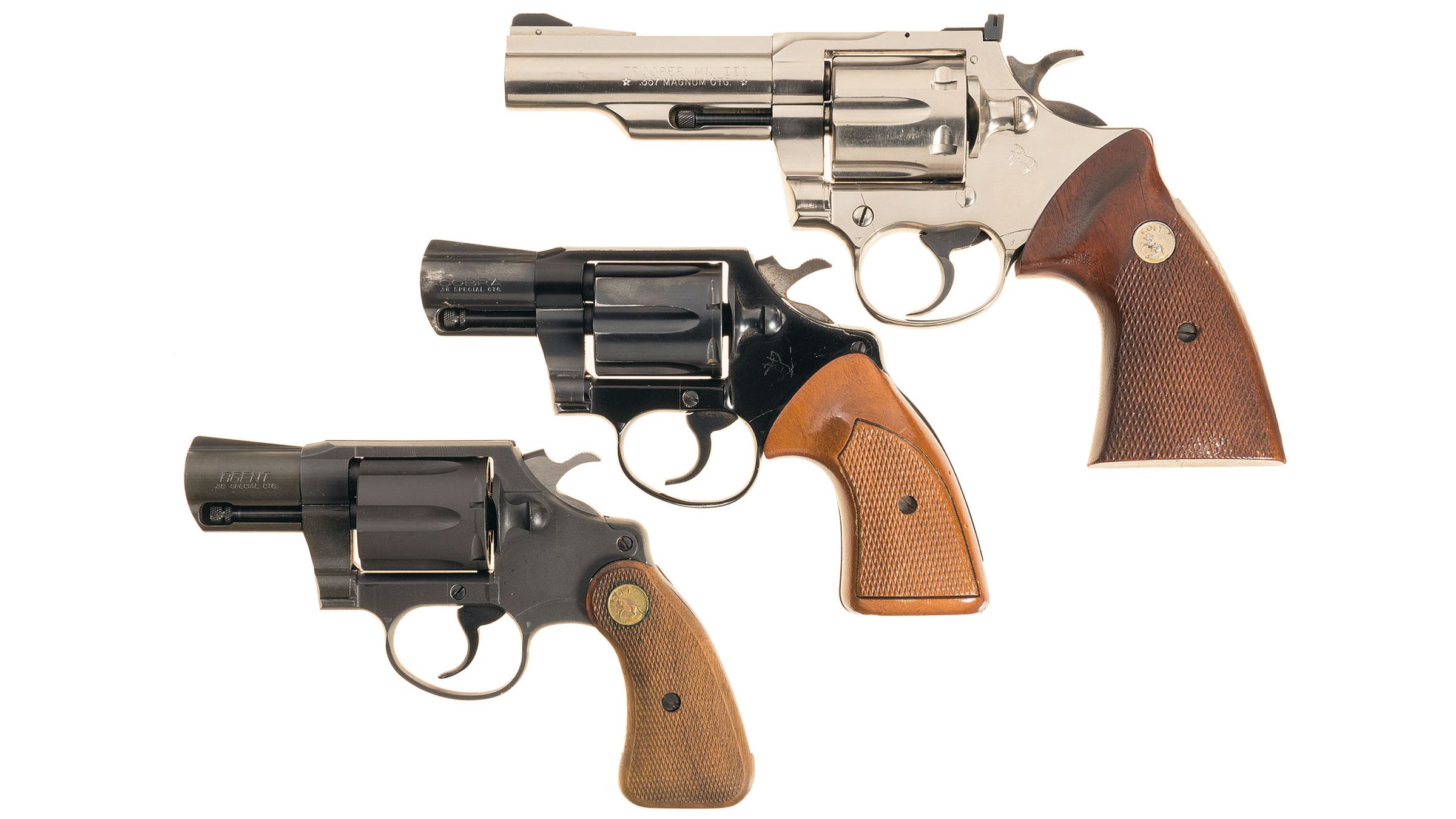 Three Colt Double Action Revolvers | Rock Island Auction