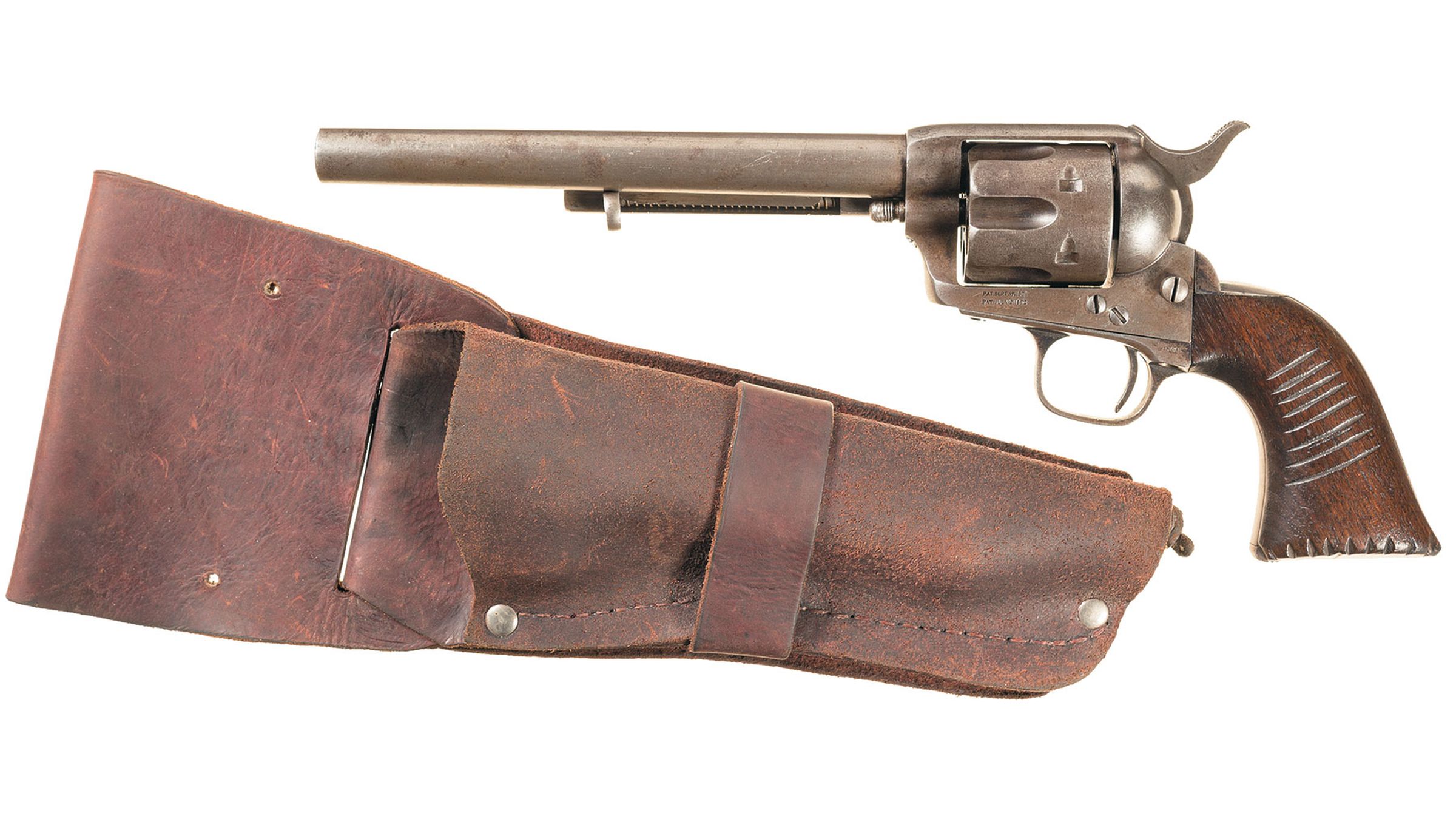 Antique Colt Single Action Army Revolver, Holster | Rock Island Auction