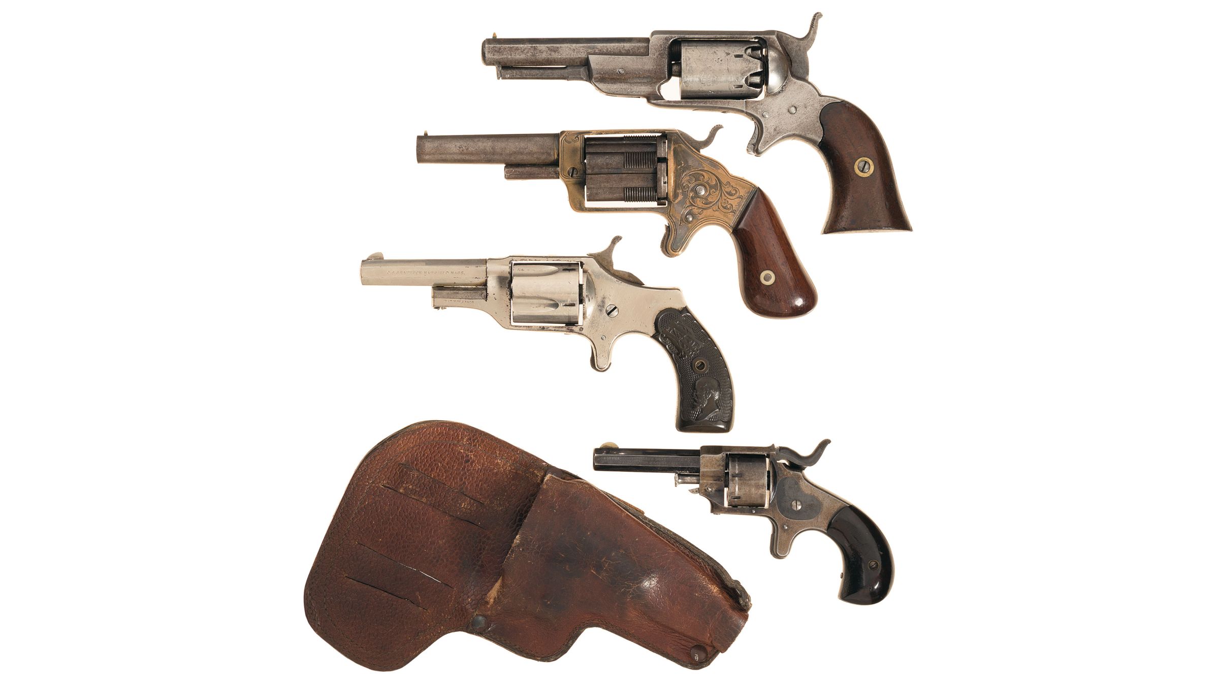 Four Antique American Spur Trigger Revolvers | Rock Island Auction