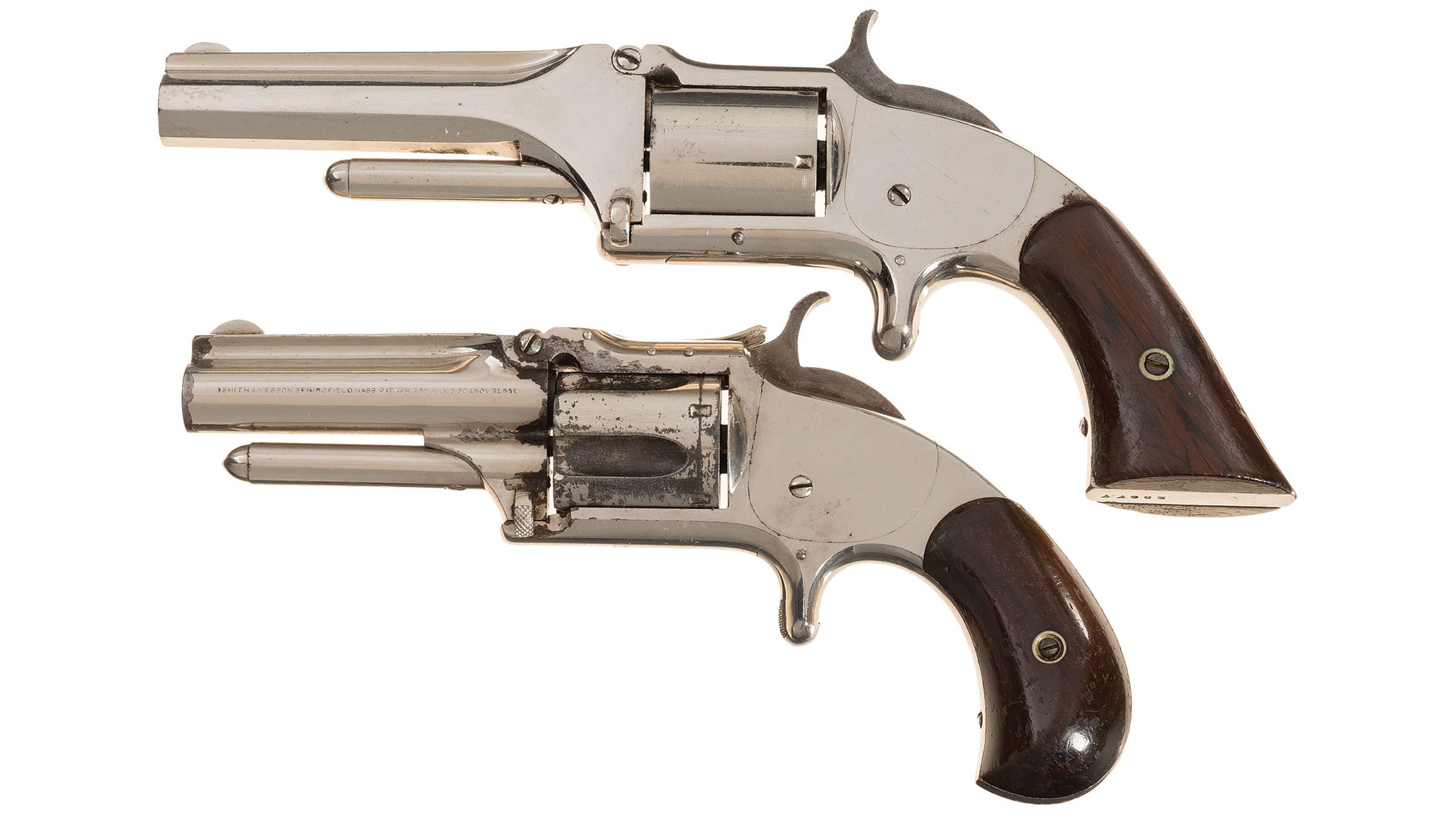 Two Smith & Wesson Model No. 2 1/2 Spur Trigger Revolvers | Rock Island ...