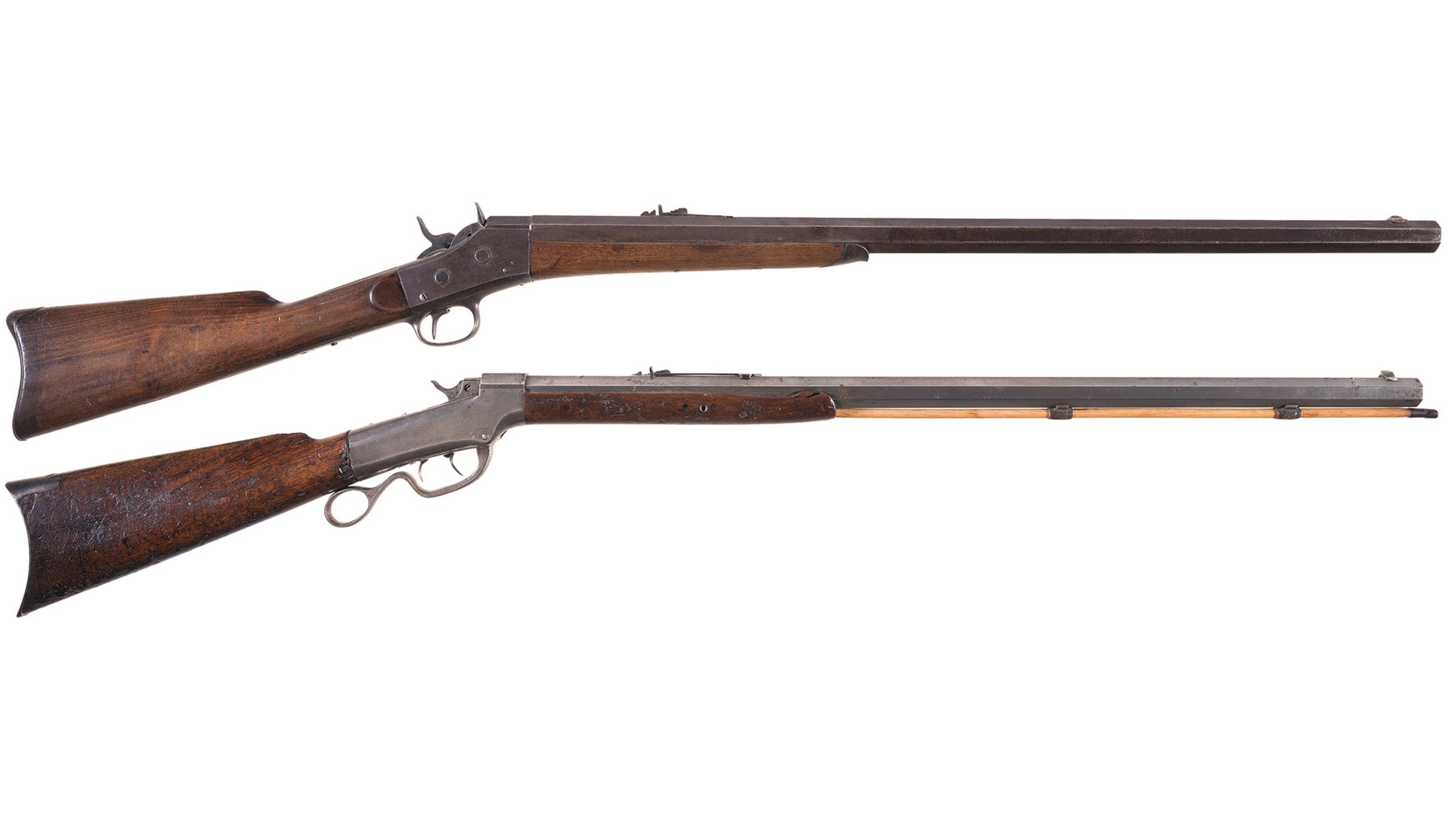 Two Antique American Single Shot Rifles | Rock Island Auction