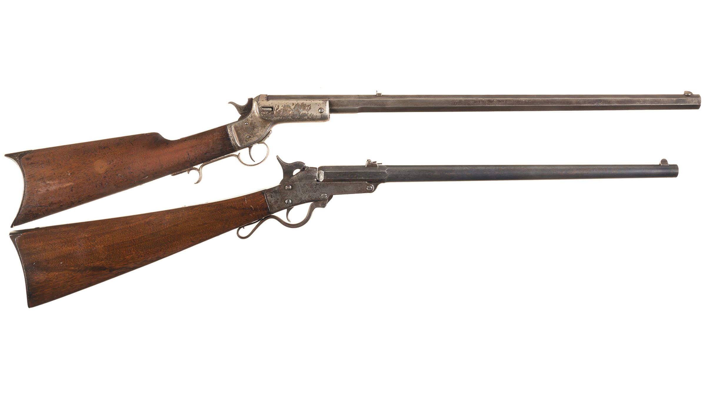 Two Antique Breech Loading Long Guns Rock Island Auction Two Antique Breech Loading Long Guns Rock Island Auction