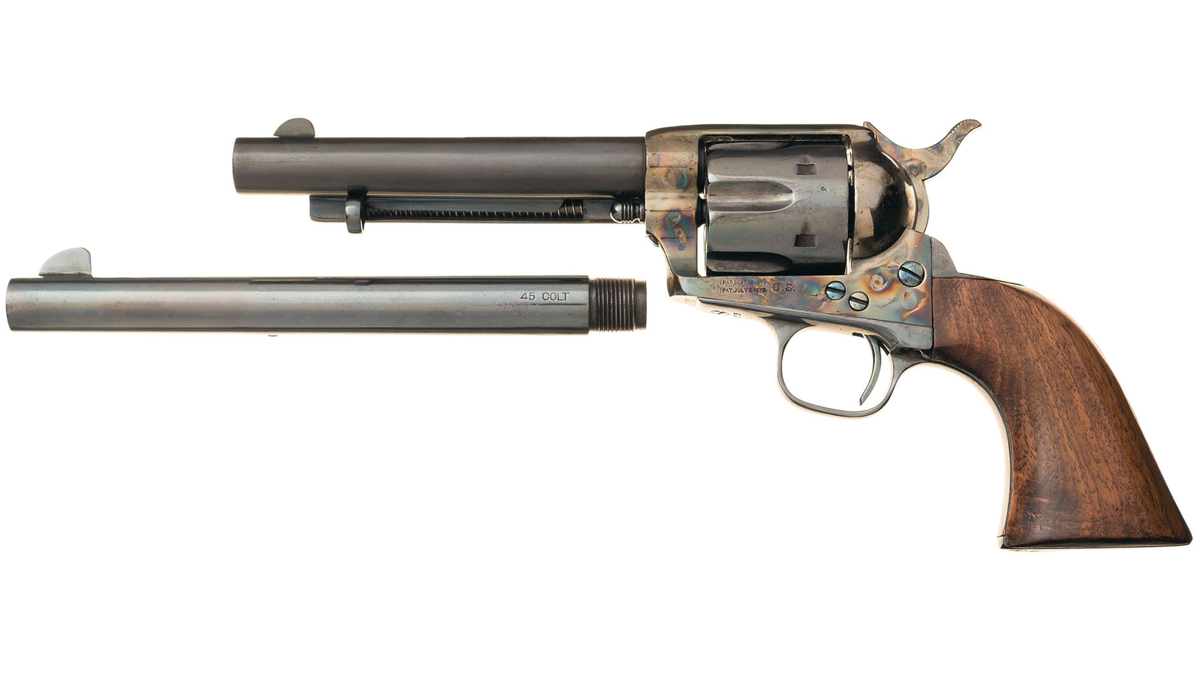 U.S. Artillery Style Model Colt SAA Revolver w/ Extra Barrel | Rock ...