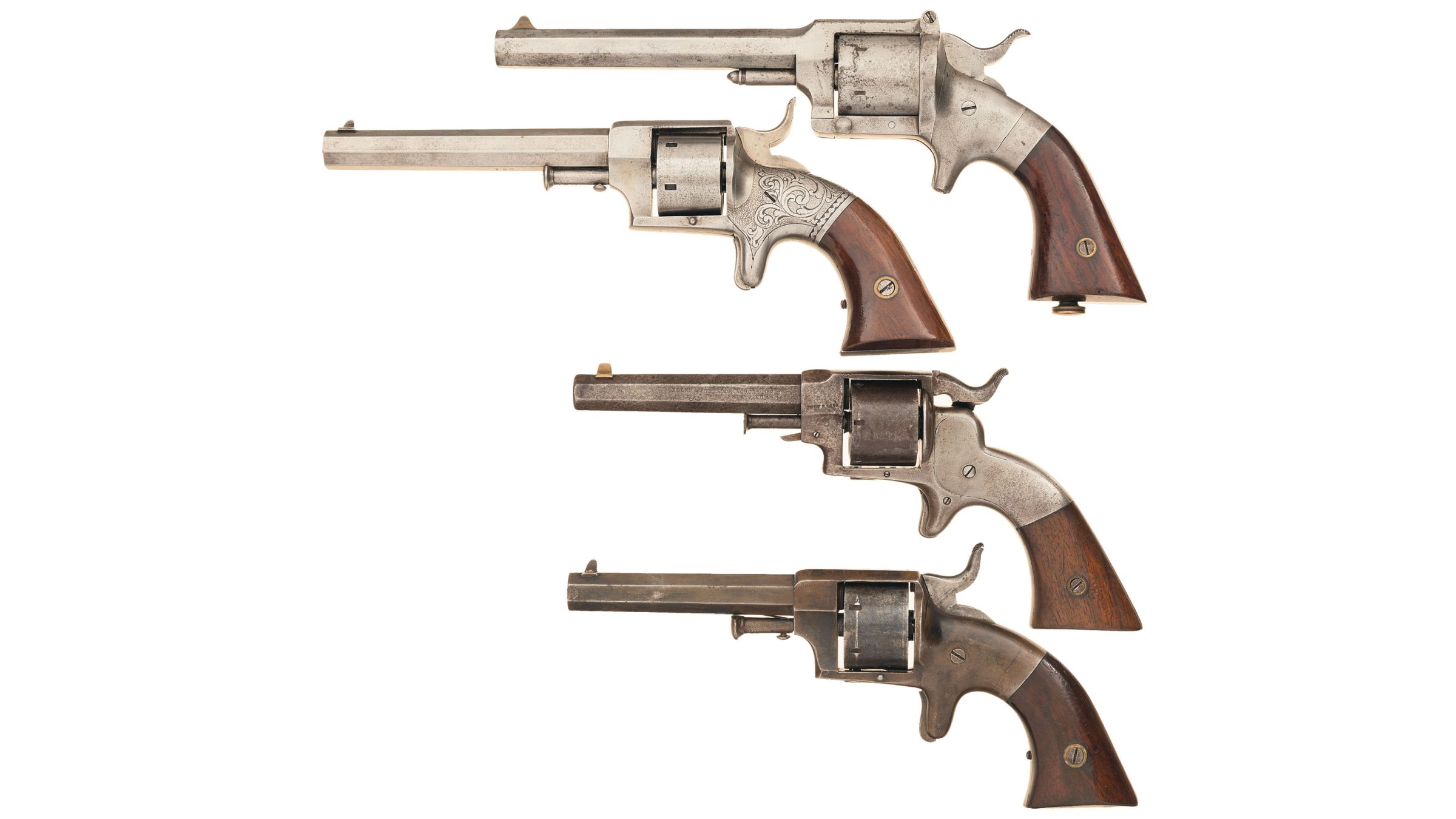 Four Antique American Spur Trigger Revolvers | Rock Island Auction