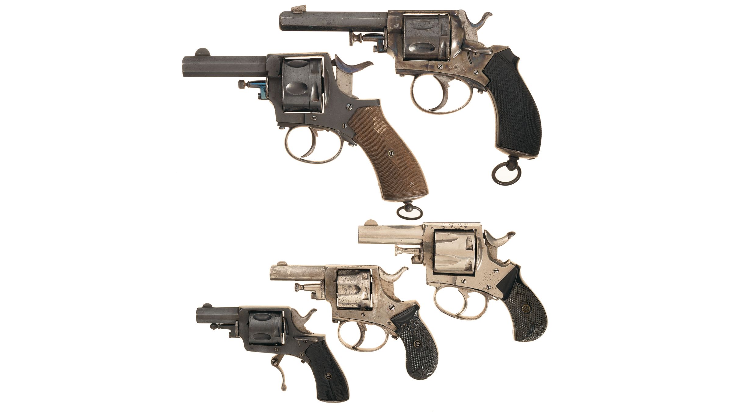 Five Antique Double Action Revolvers | Rock Island Auction