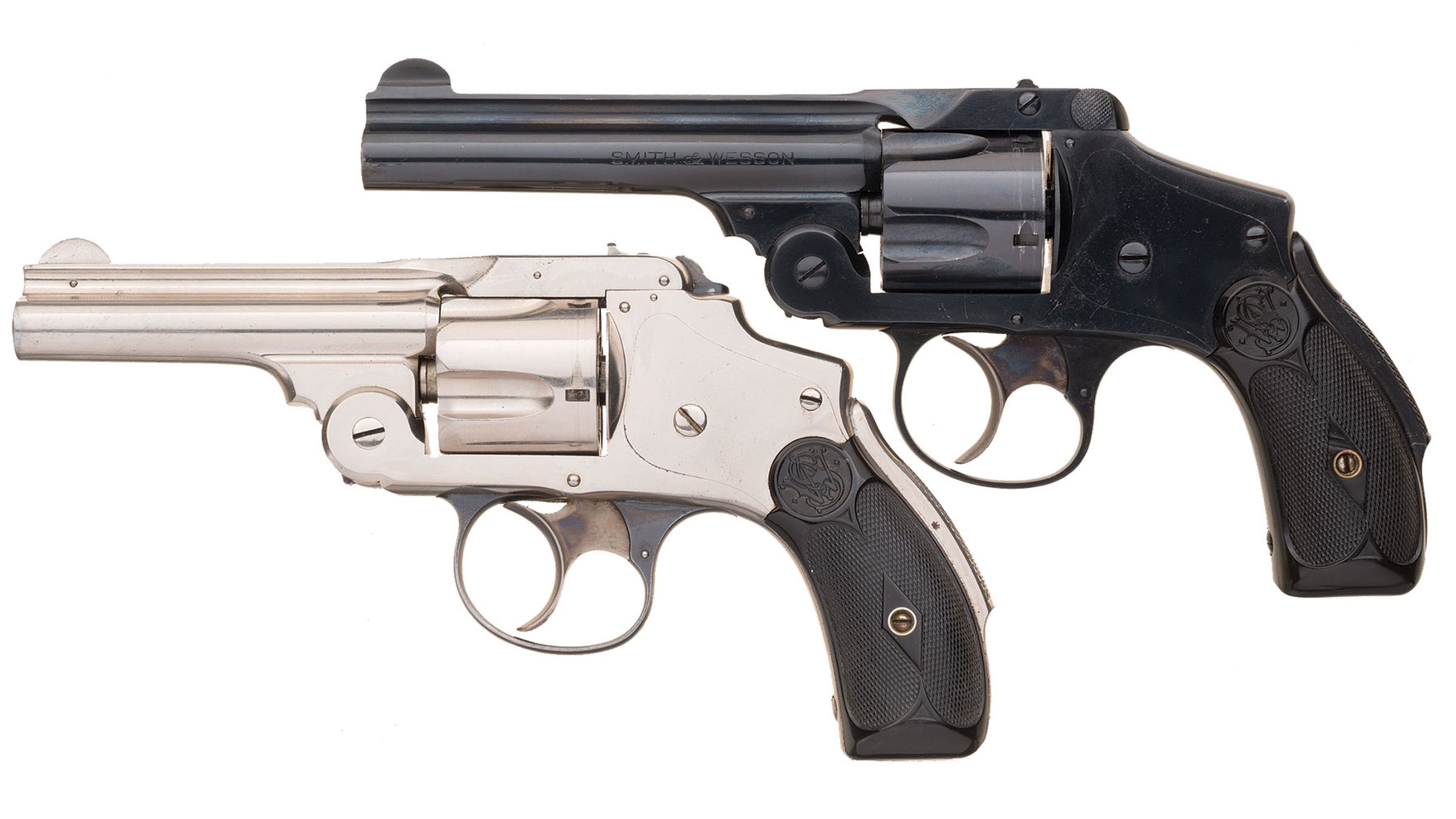 Two Smith & Wesson Safety Hammerless Double Action Revolvers | Rock ...