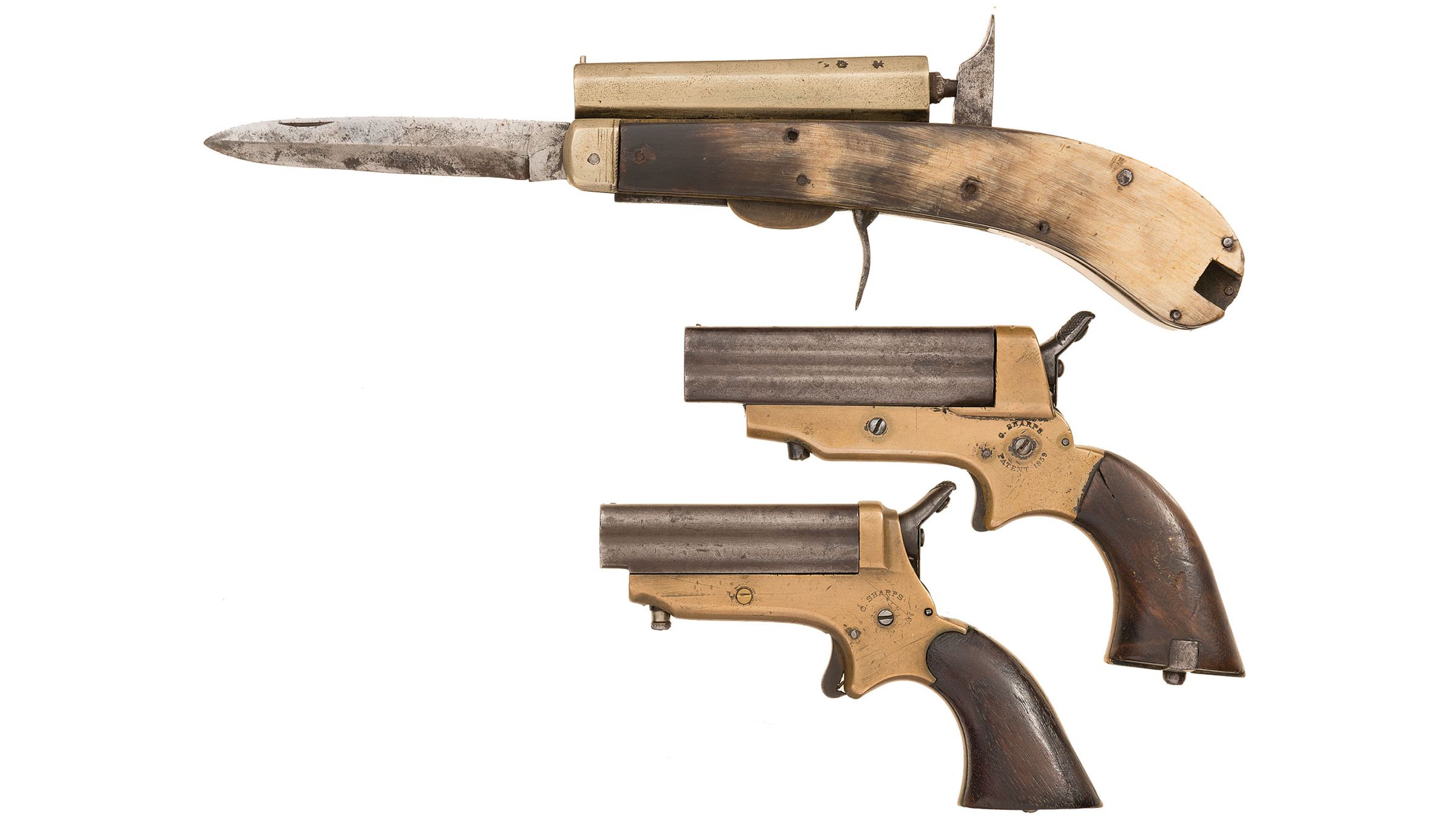 Three Antique Handguns | Rock Island Auction