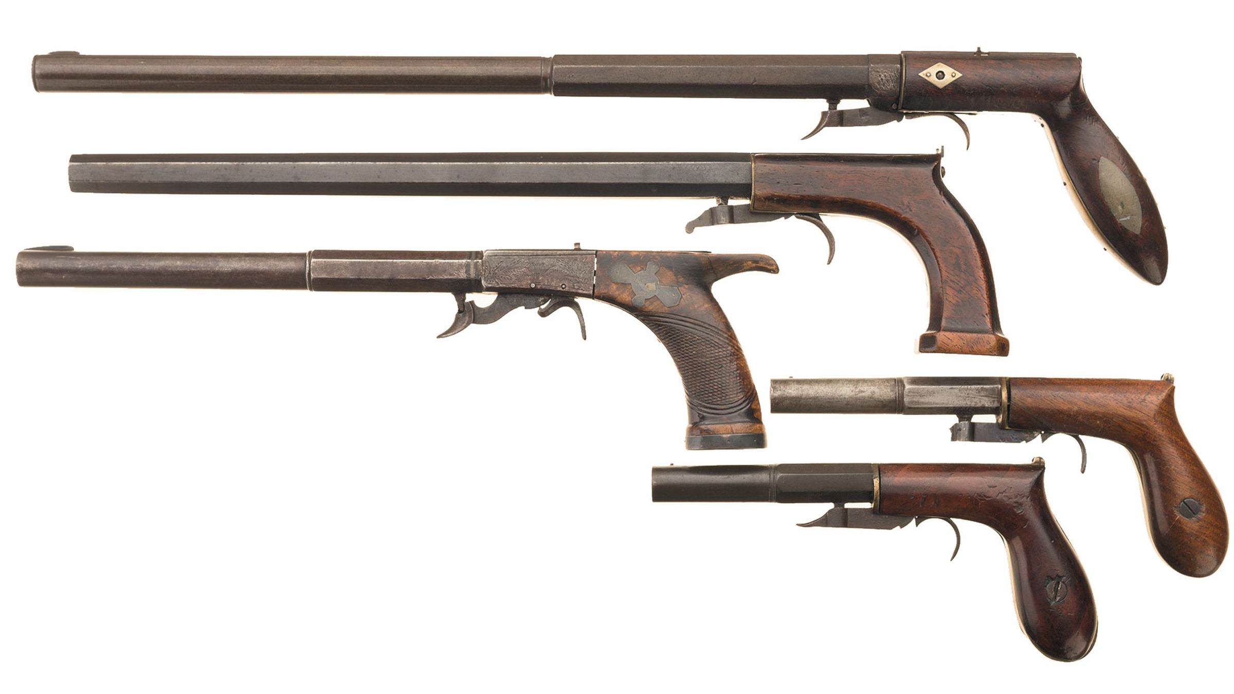 Five Underhammer Percussion Pistols | Rock Island Auction