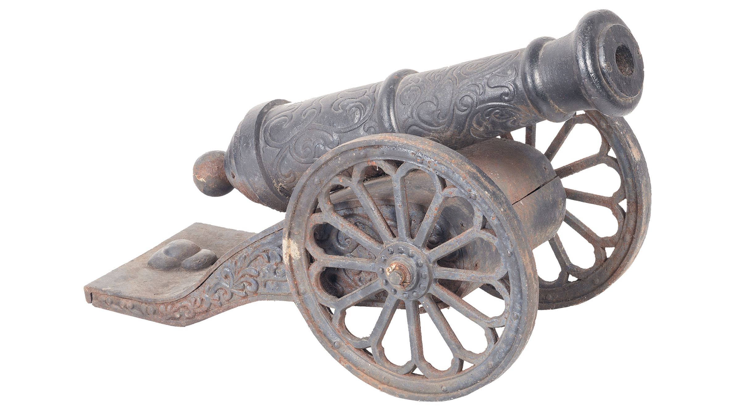 Ornate Display Cannon with Carriage | Rock Island Auction