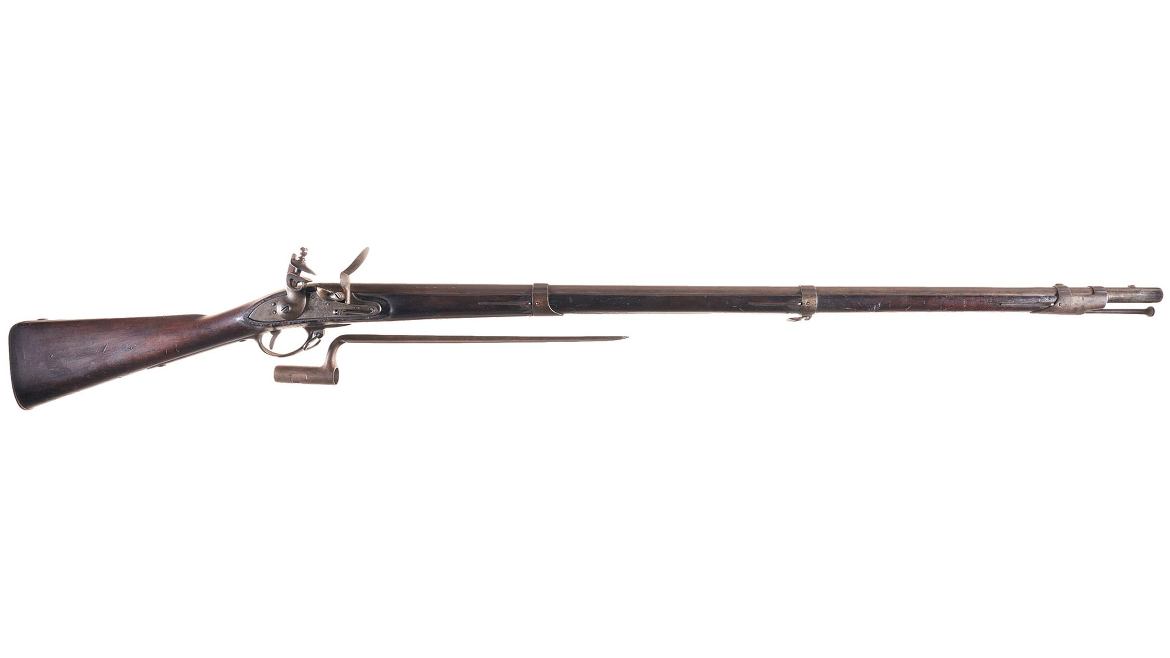 Whitney Model 1812 Flintlock Musket with Bayonet | Rock Island Auction
