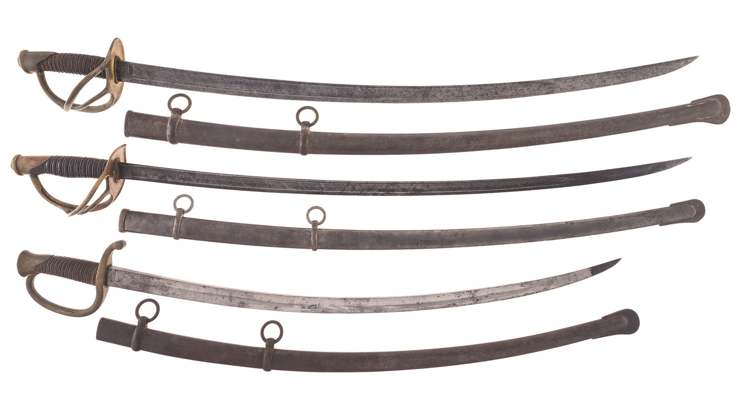 Three Antique American Military Swords with Scabbards | Rock Island Auction