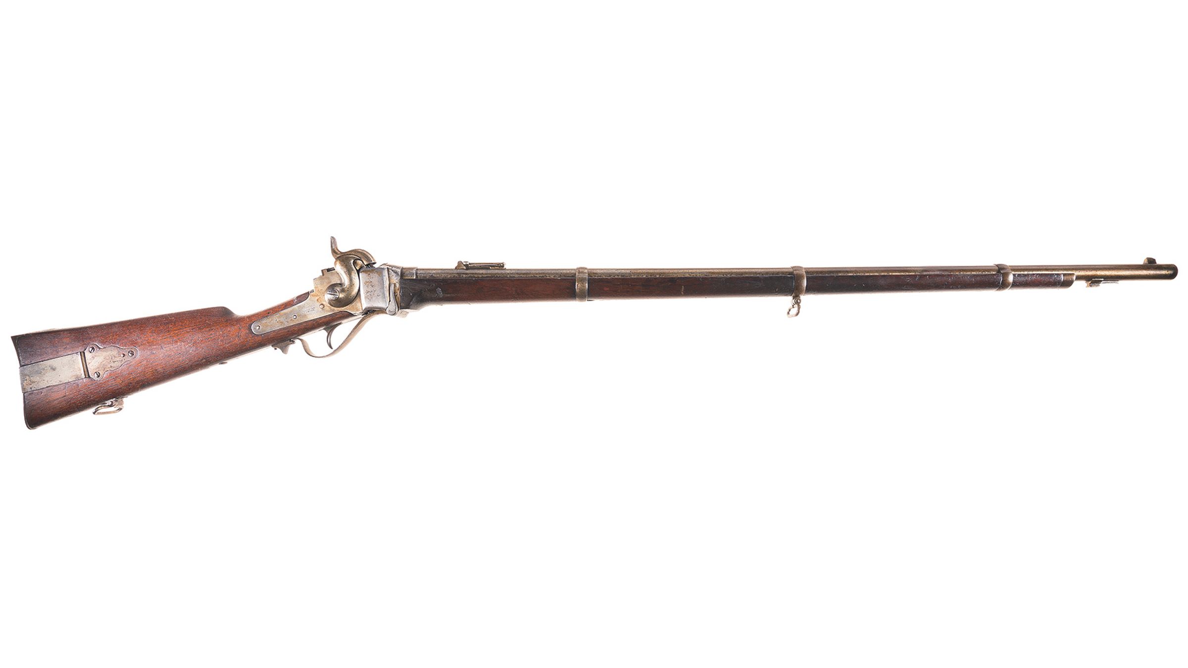 Sharps New Model 1859 Percussion Rifle with Saber Bayonet Lug | Rock ...