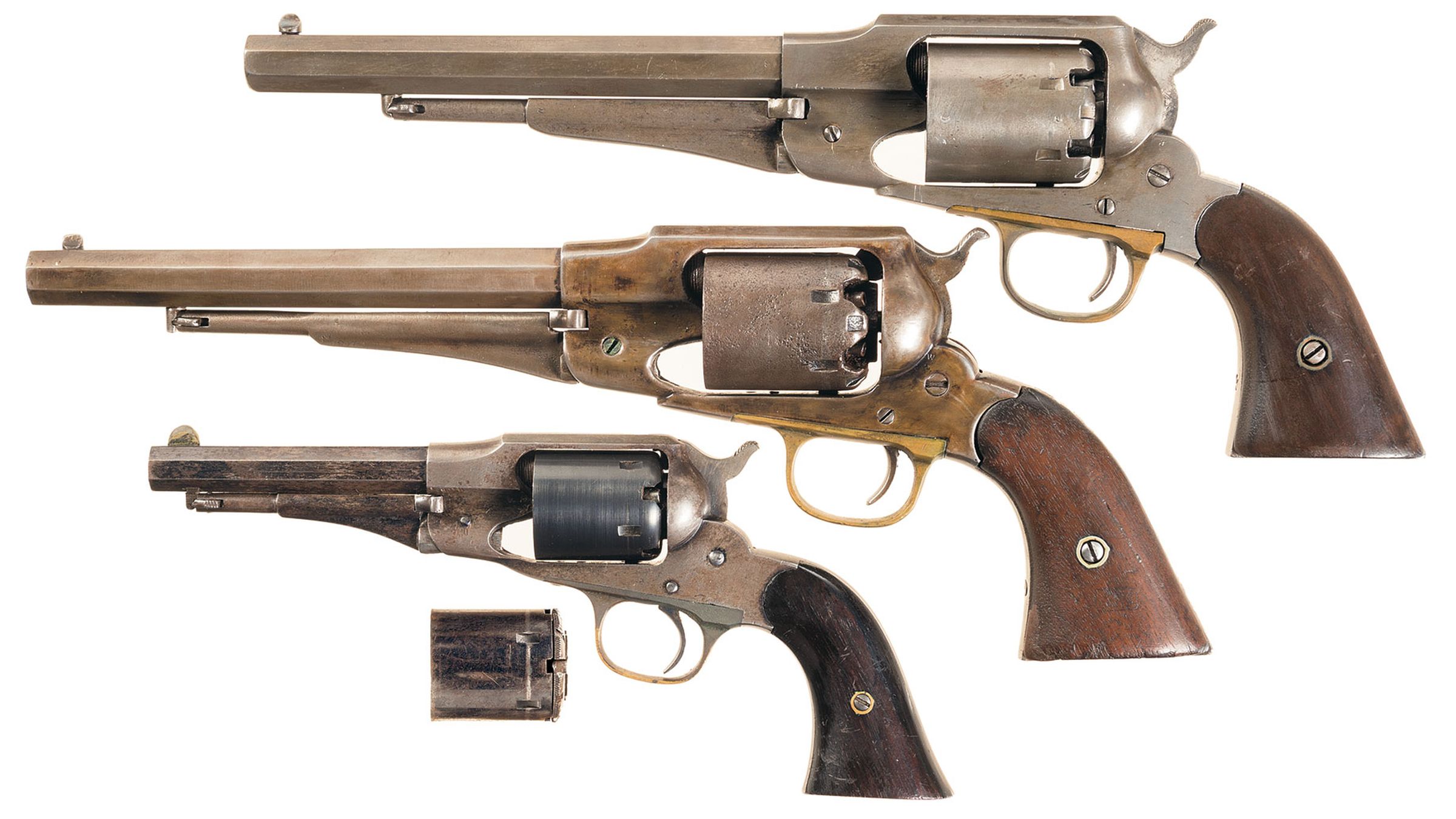 Three Antique Remington Percussion Revolvers | Rock Island Auction