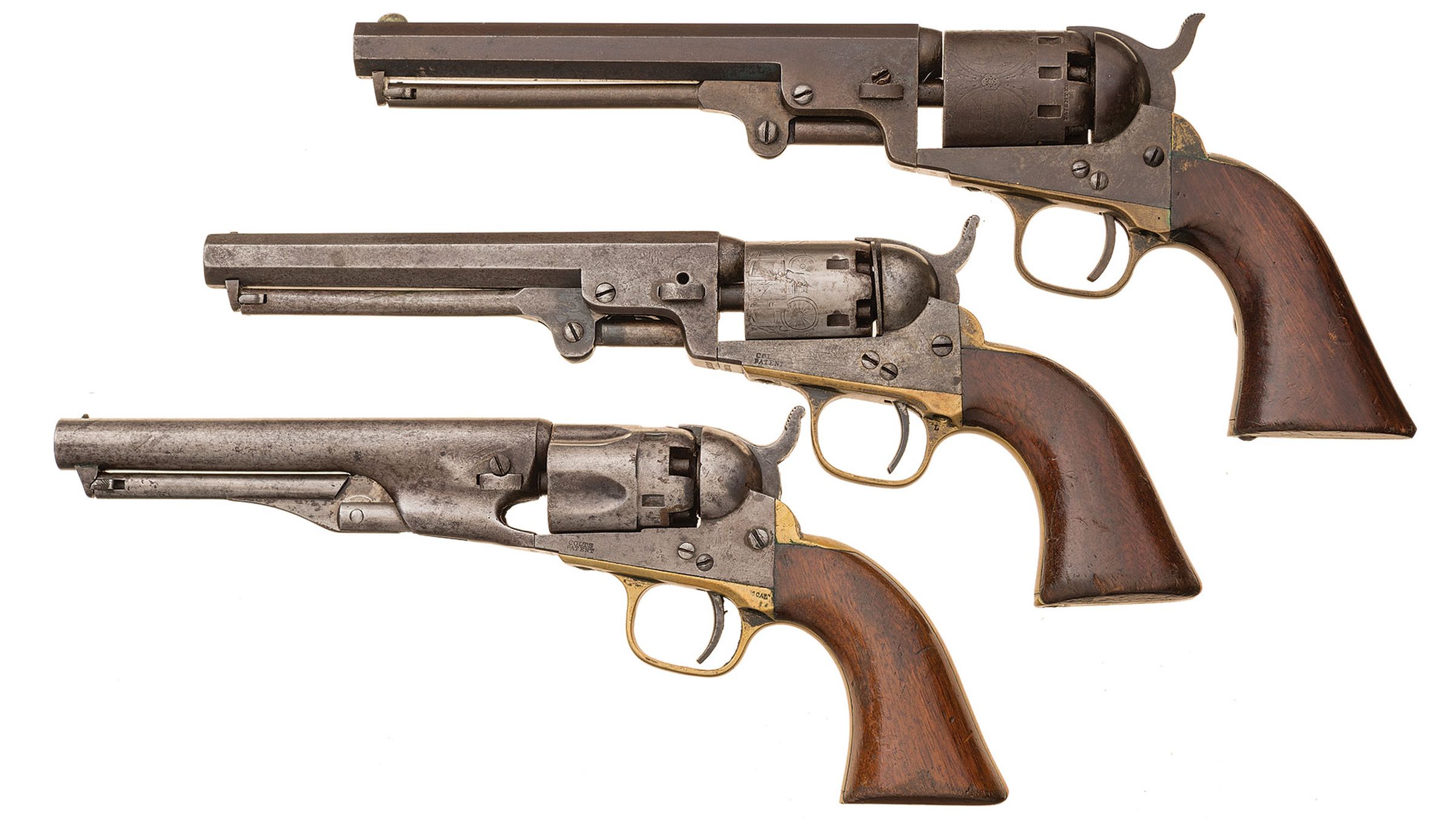 Three Percussion Revolvers | Rock Island Auction